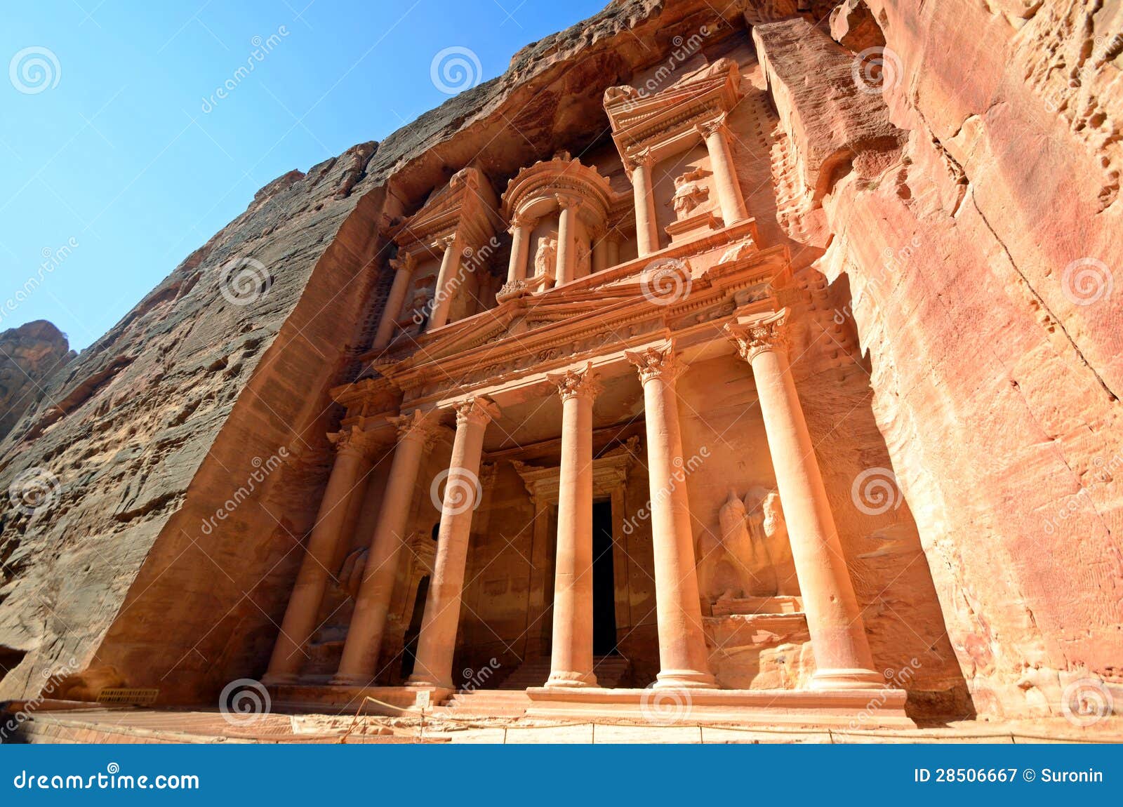 Al Khazneh stock image. Image of town, site, rock, ancient - 28506667