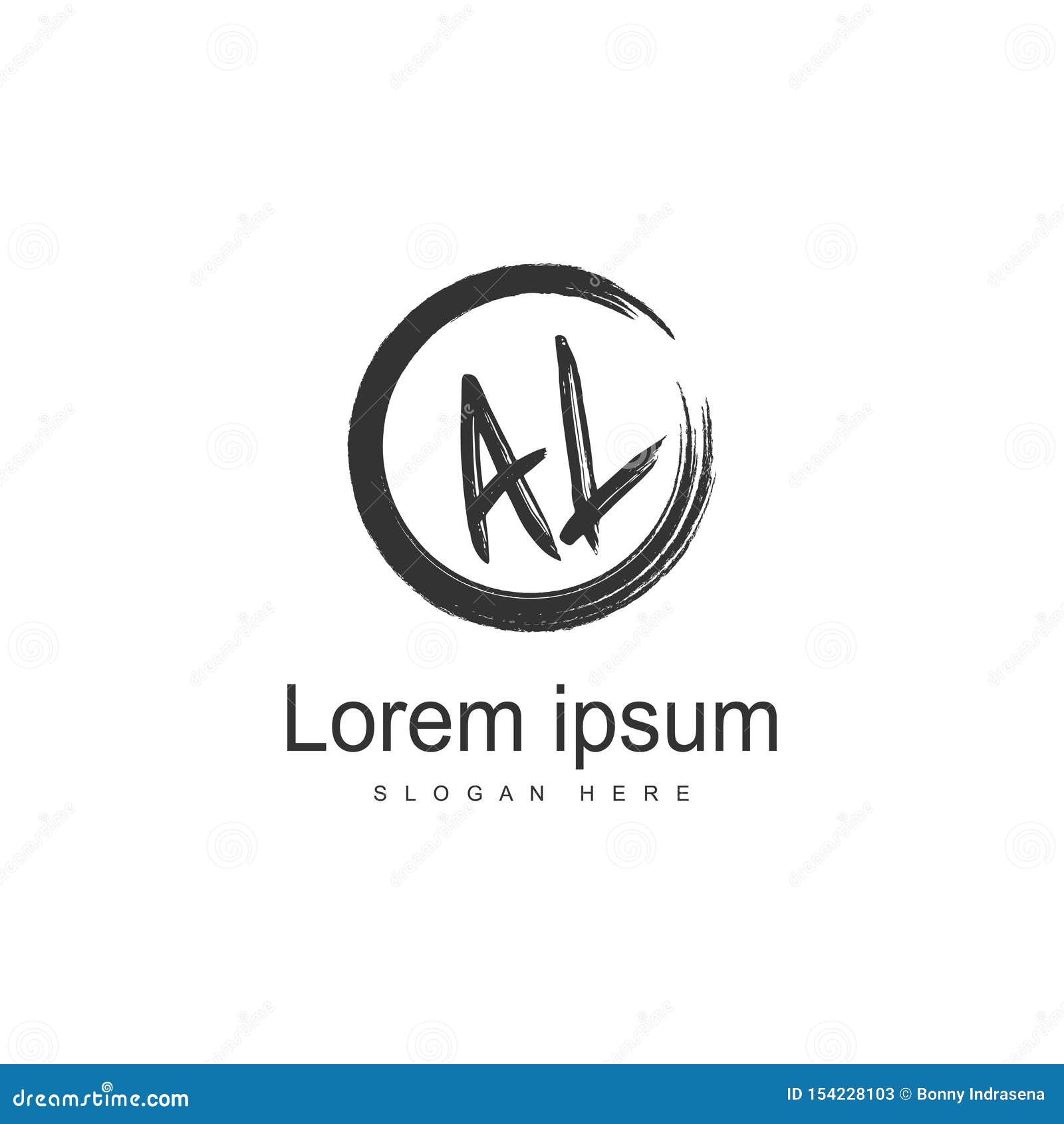 AL Letter Logo Design. Creative Modern AL Letters Icon Illustration ...