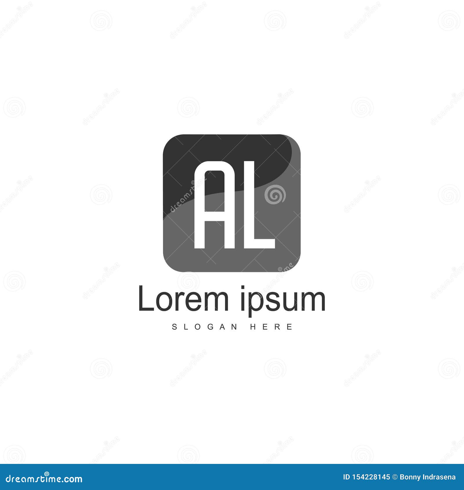 AL Letter Logo Design. Creative Modern AL Letters Icon Illustration ...