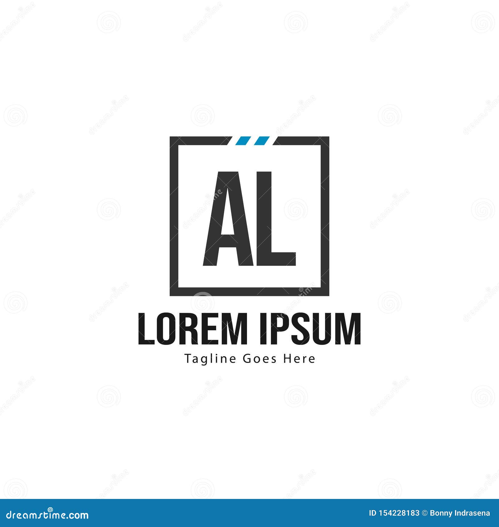 AL Letter Logo Design. Creative Modern AL Letters Icon Illustration ...