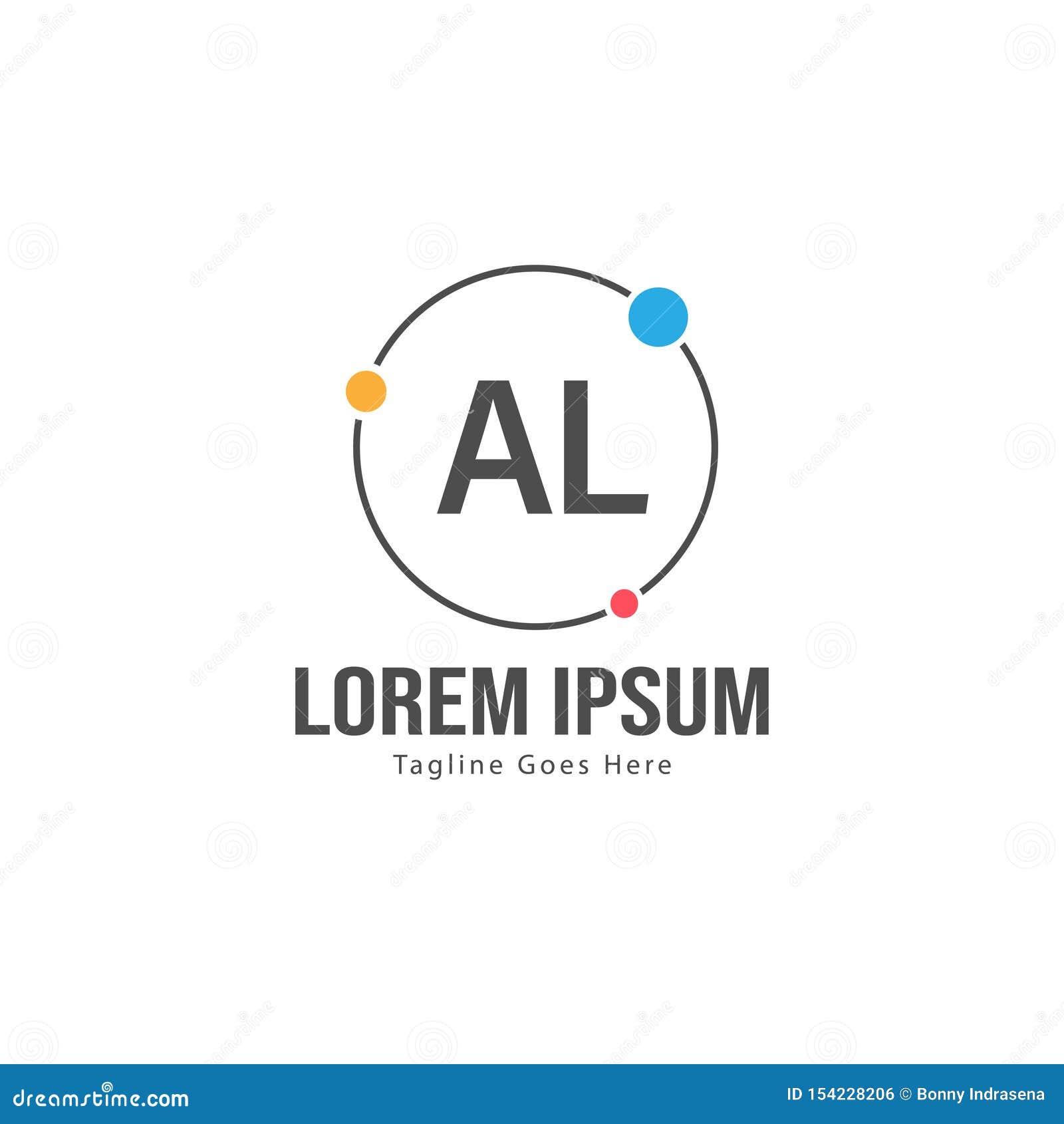 AL Letter Logo Design. Creative Modern AL Letters Icon Illustration ...