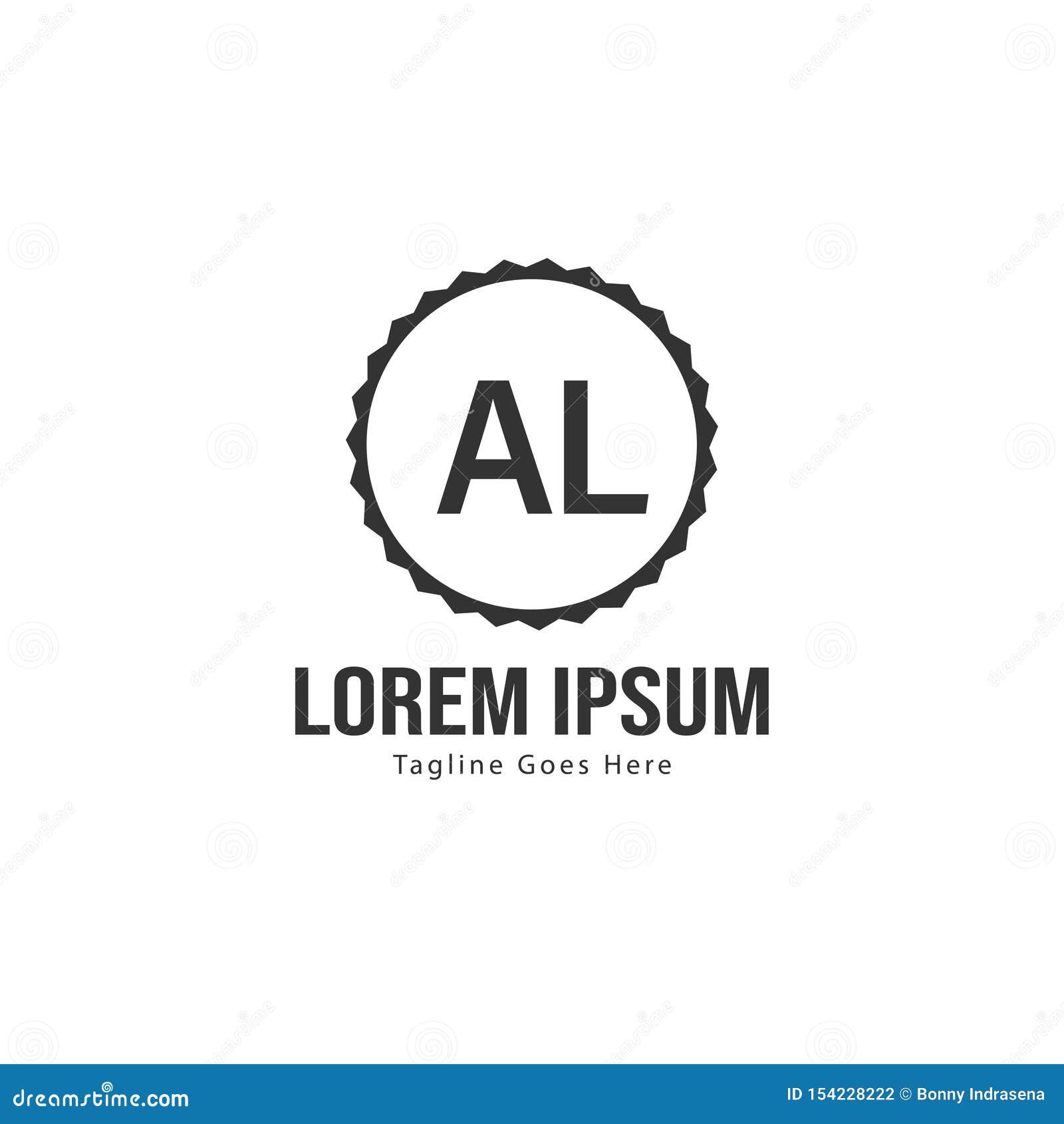 AL Letter Logo Design. Creative Modern AL Letters Icon Illustration ...