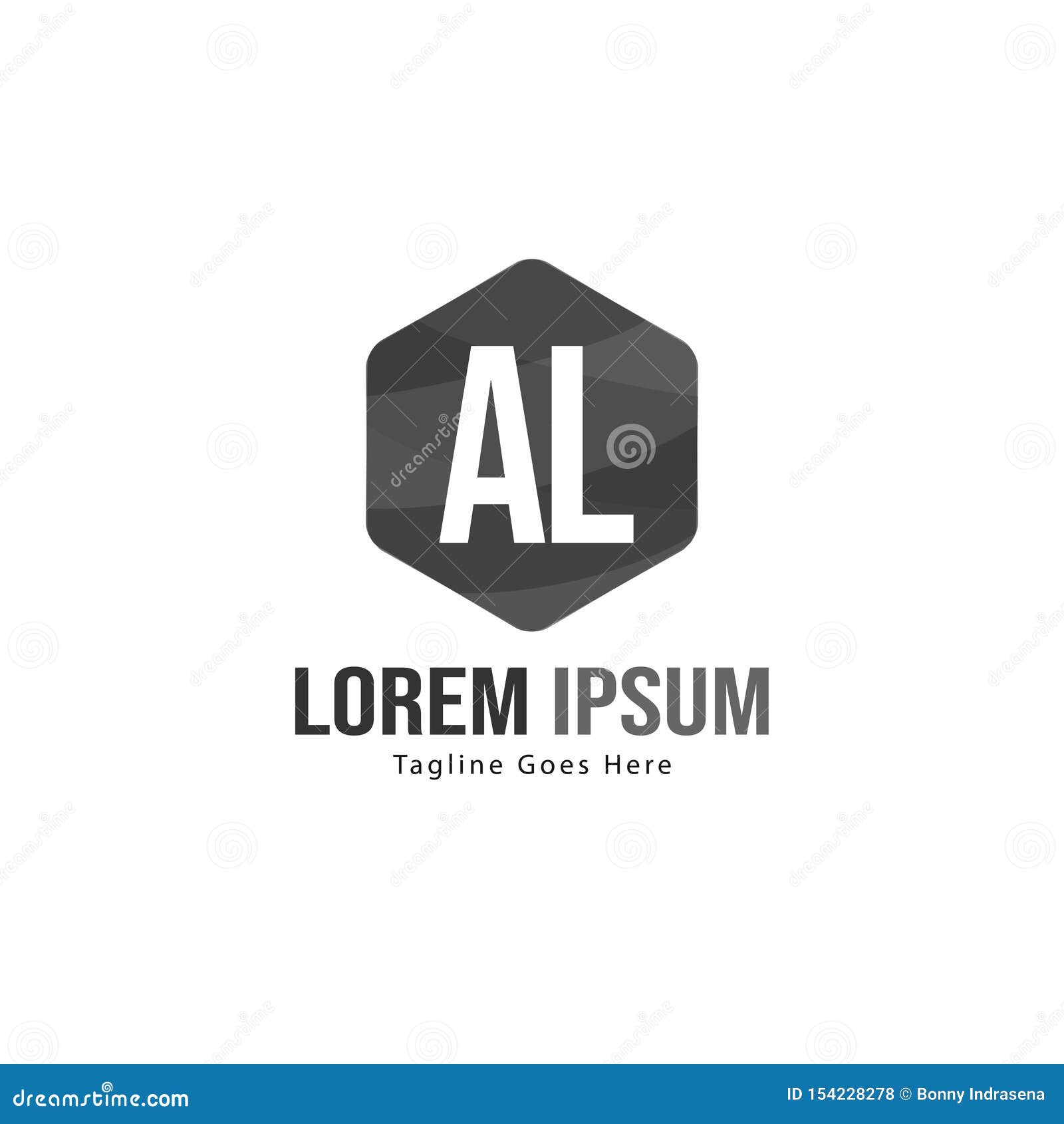 AL Letter Logo Design. Creative Modern AL Letters Icon Illustration ...