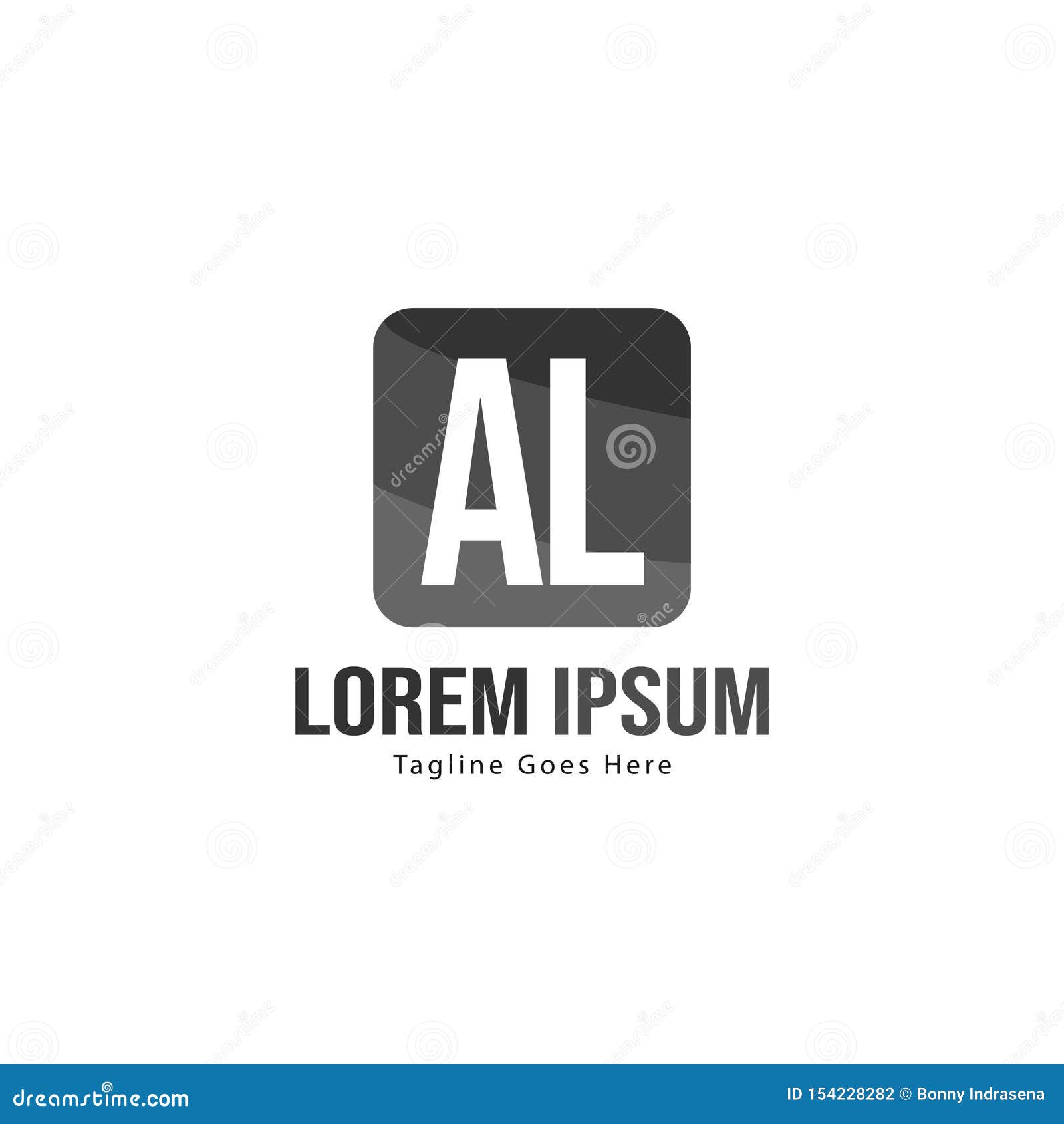 AL Letter Logo Design. Creative Modern AL Letters Icon Illustration ...