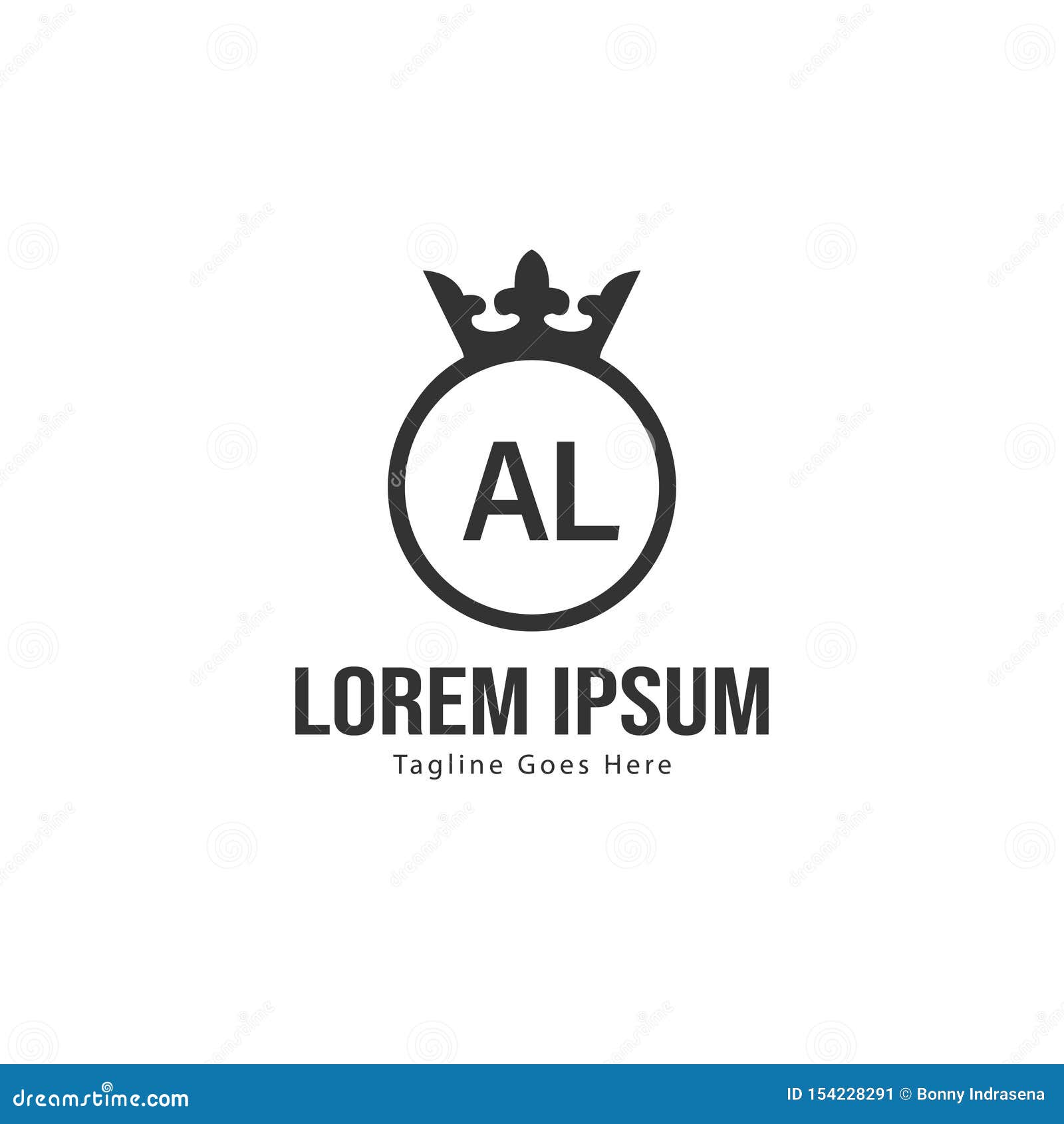 AL Letter Logo Design. Creative Modern AL Letters Icon Illustration ...