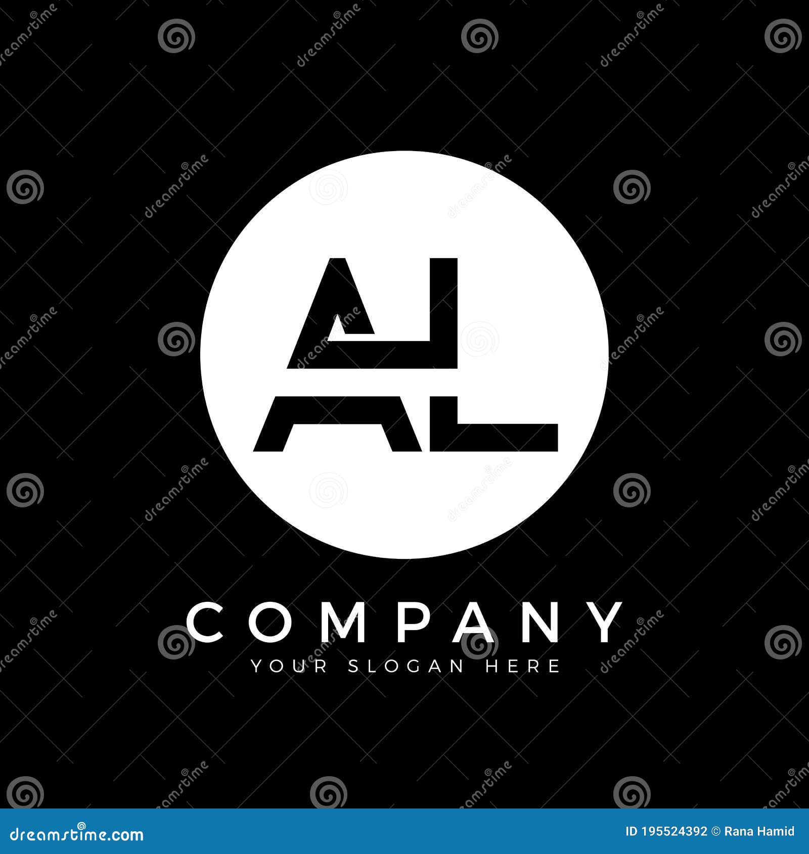 AL Logo Design Business Typography Vector Template. Creative Linked ...