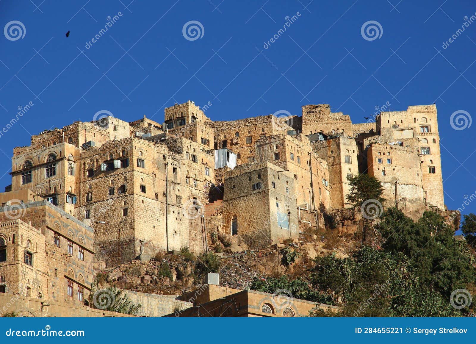 Al-Mahwit Village in Mountains, Yemen Stock Image - Image of yemen ...