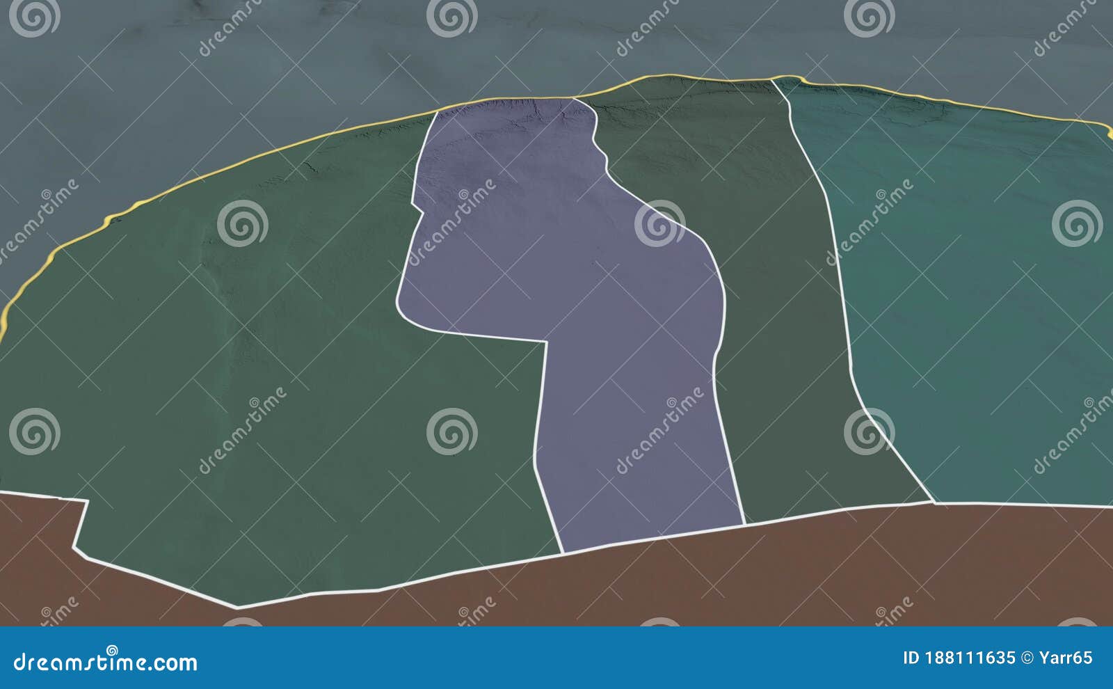 Al Marj, Libya - Highlighted. Administrative Stock Illustration ...