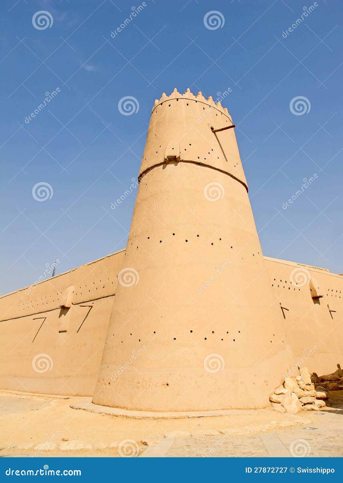 Al Masmak fort stock image. Image of castle, 19th, arabia - 27872727