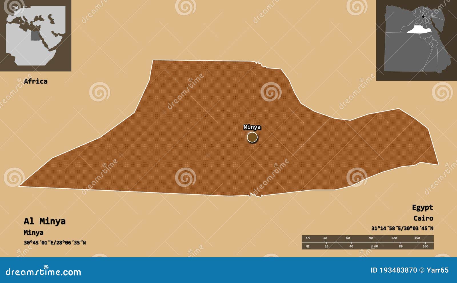 Al Minya, Governorate of Egypt,. Previews. Pattern Stock Illustration ...