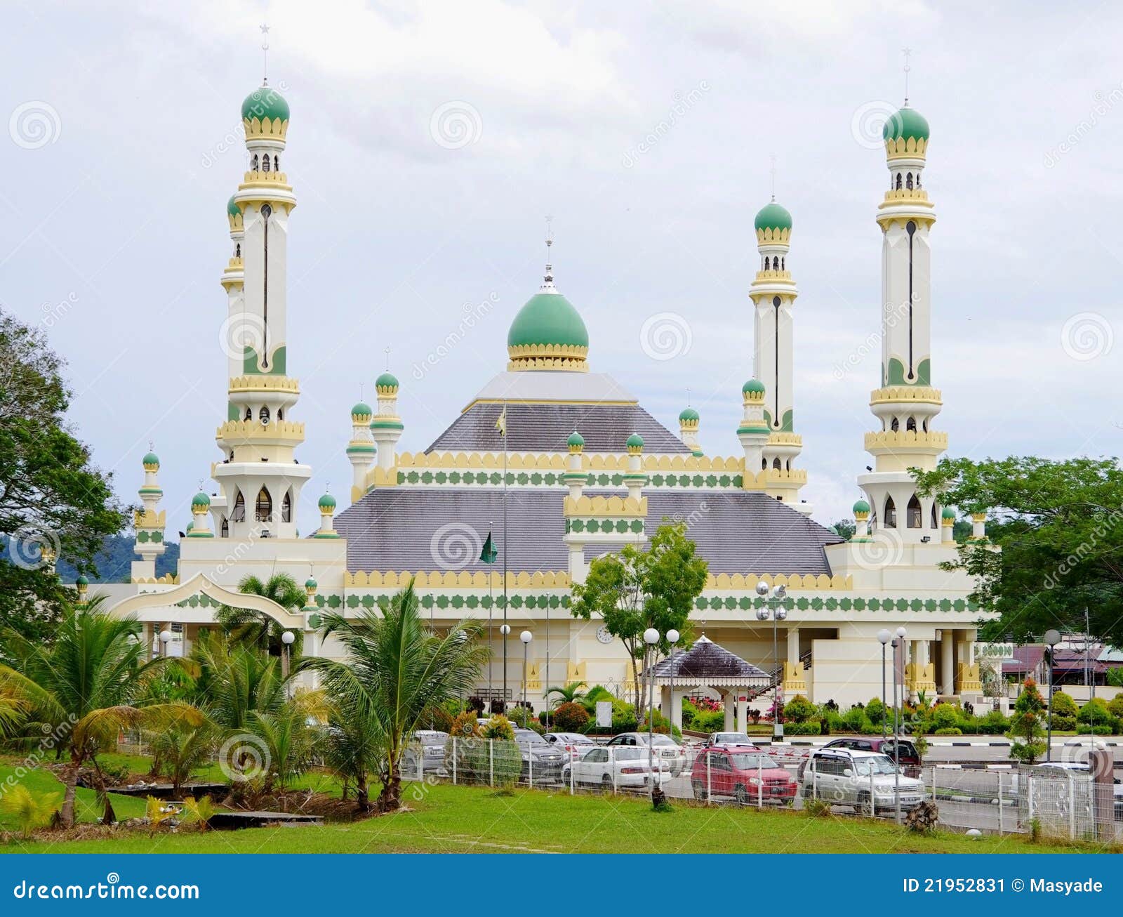 Al-Muhtadee Billah Mosque, Brunei. Stock Image - Image of concepts ...