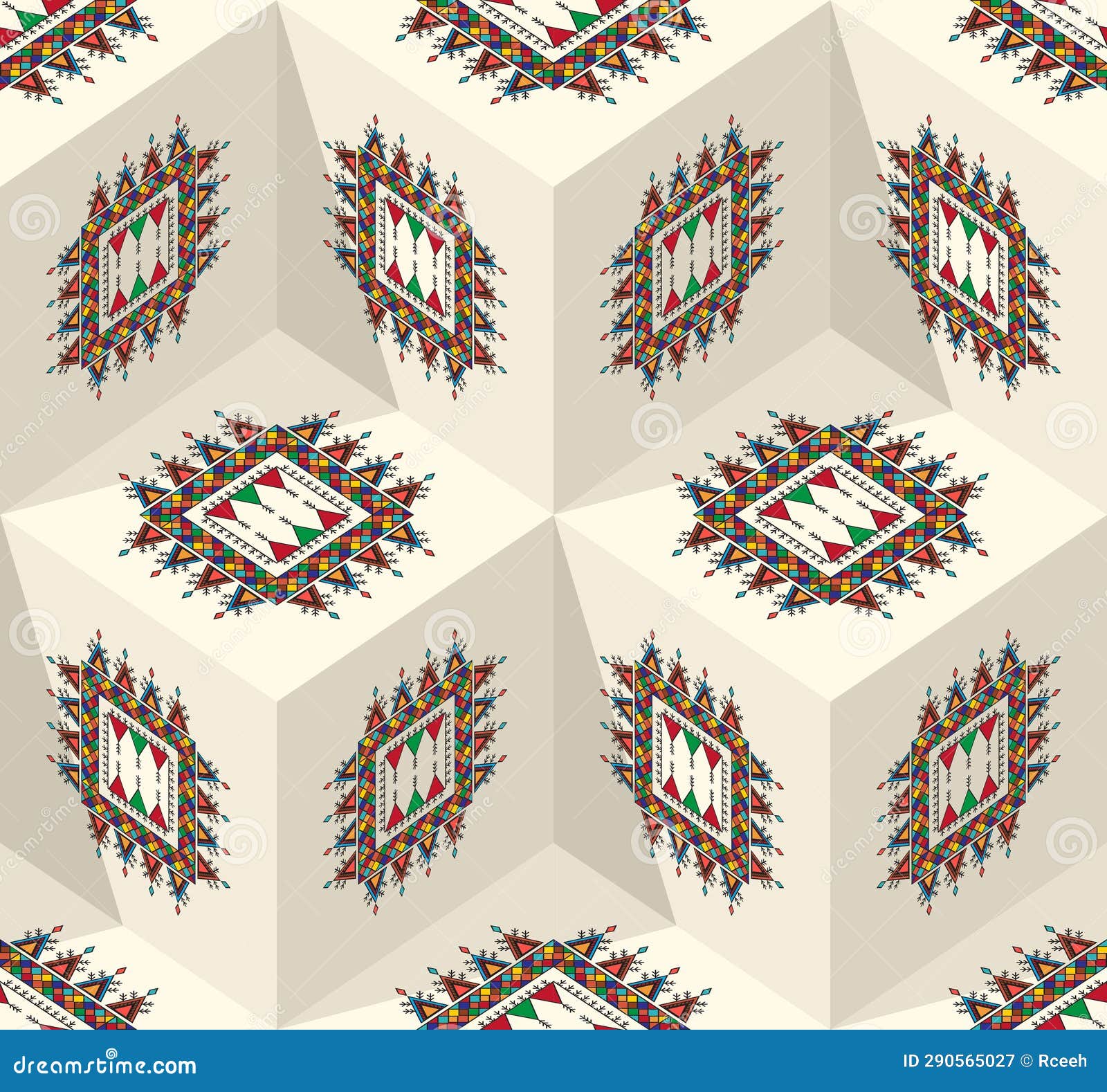 Al-Qatt Al-Asiri Isometric Pattern 5 Stock Vector - Illustration of ...