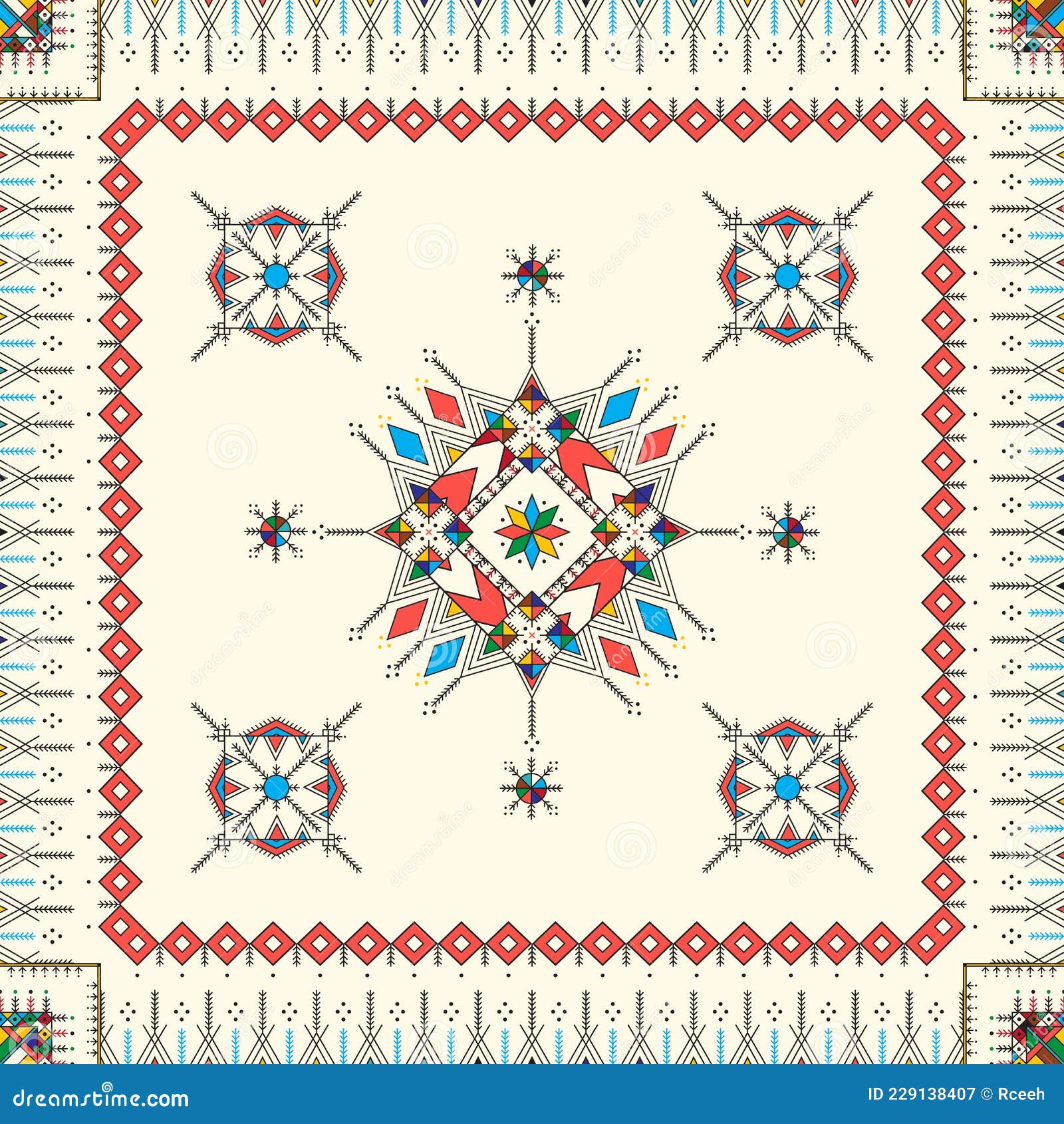 Al-Qatt Al-Asiri Pattern 65 Stock Vector - Illustration of majlis ...