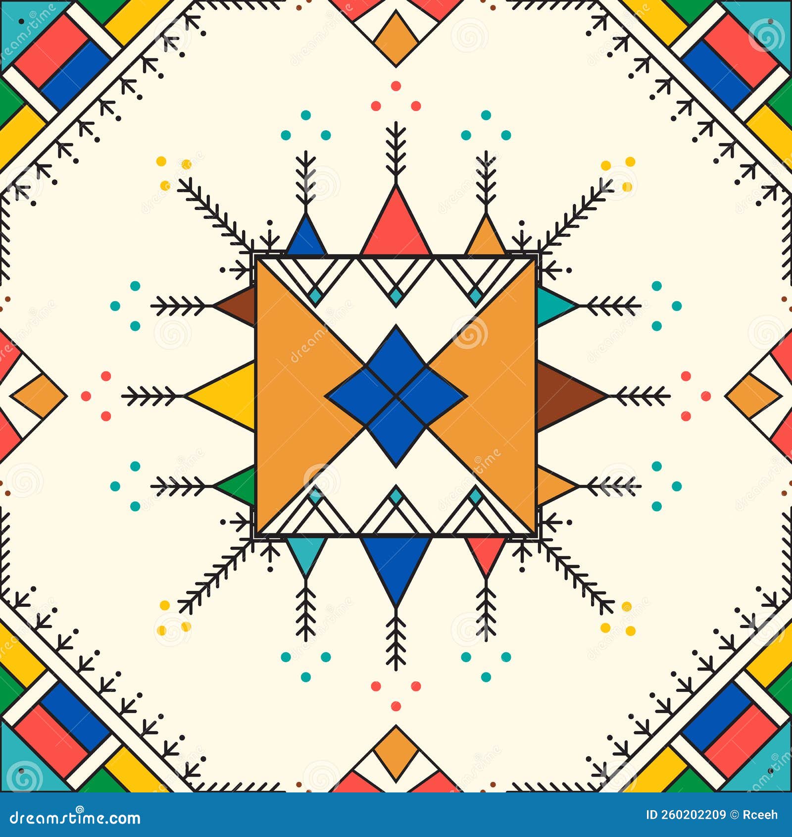 Al-Qatt Al-Asiri Pattern 90 Stock Vector - Illustration of culture ...