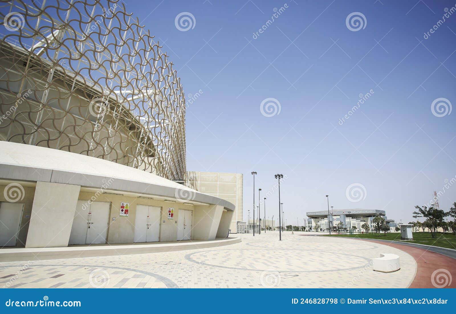 Al Rayyan Stadium in Doha, Qatar Stock Photo - Image of stadium, katar ...