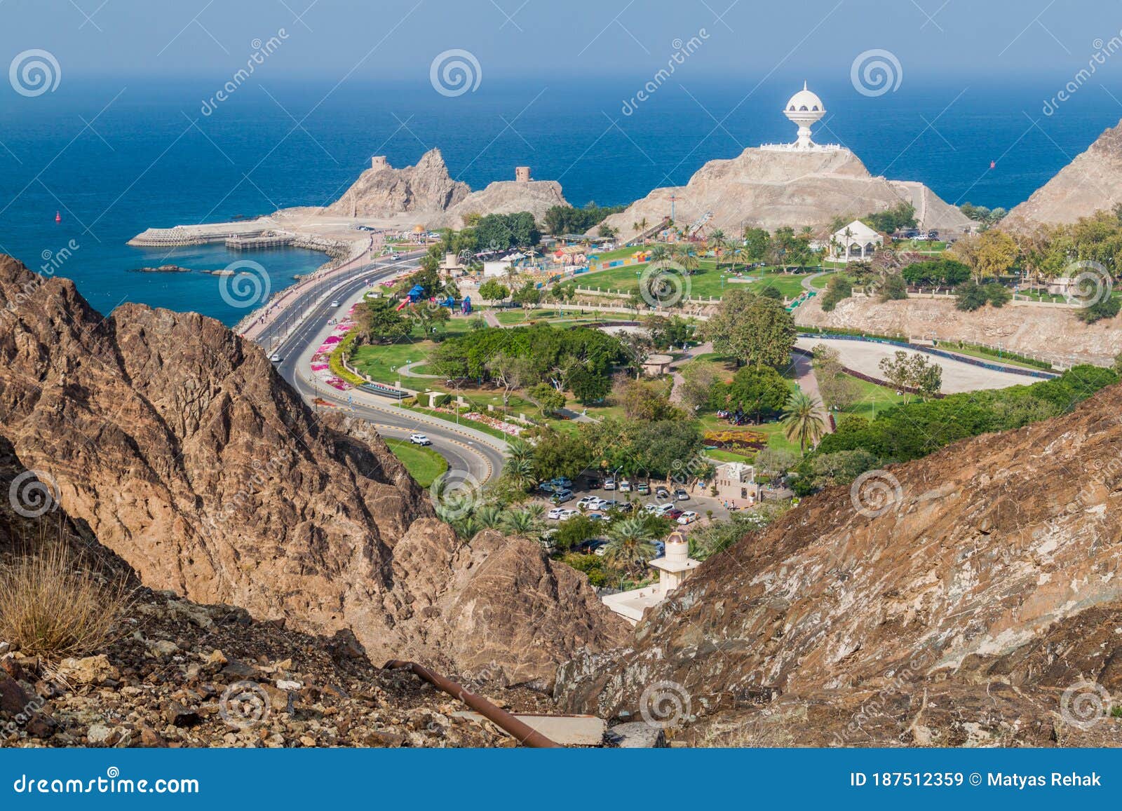 Al Riyam Park in Muscat, Om Stock Image - Image of east, middle: 187512359