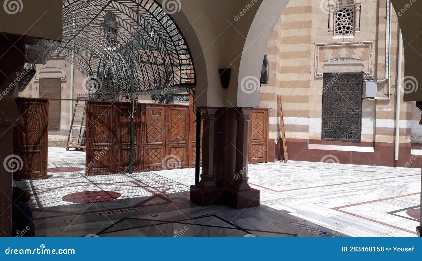 Al-Sayeda Nafisa Mosque, May God Be Pleased with Her, in Cairo Stock ...