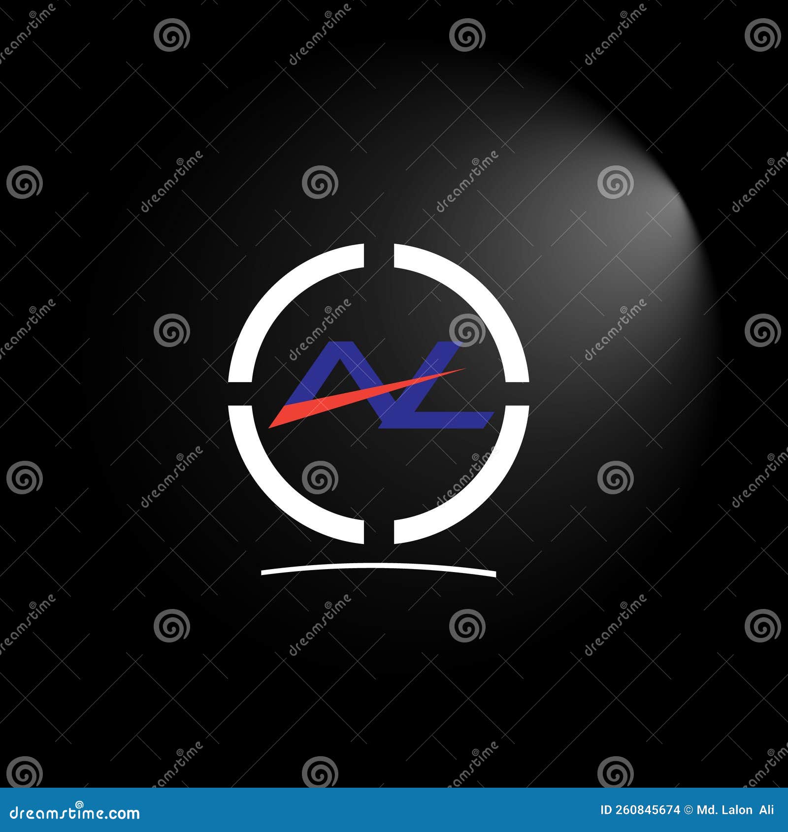 AL Text Logo Design Vector stock vector. Illustration of label - 260845674