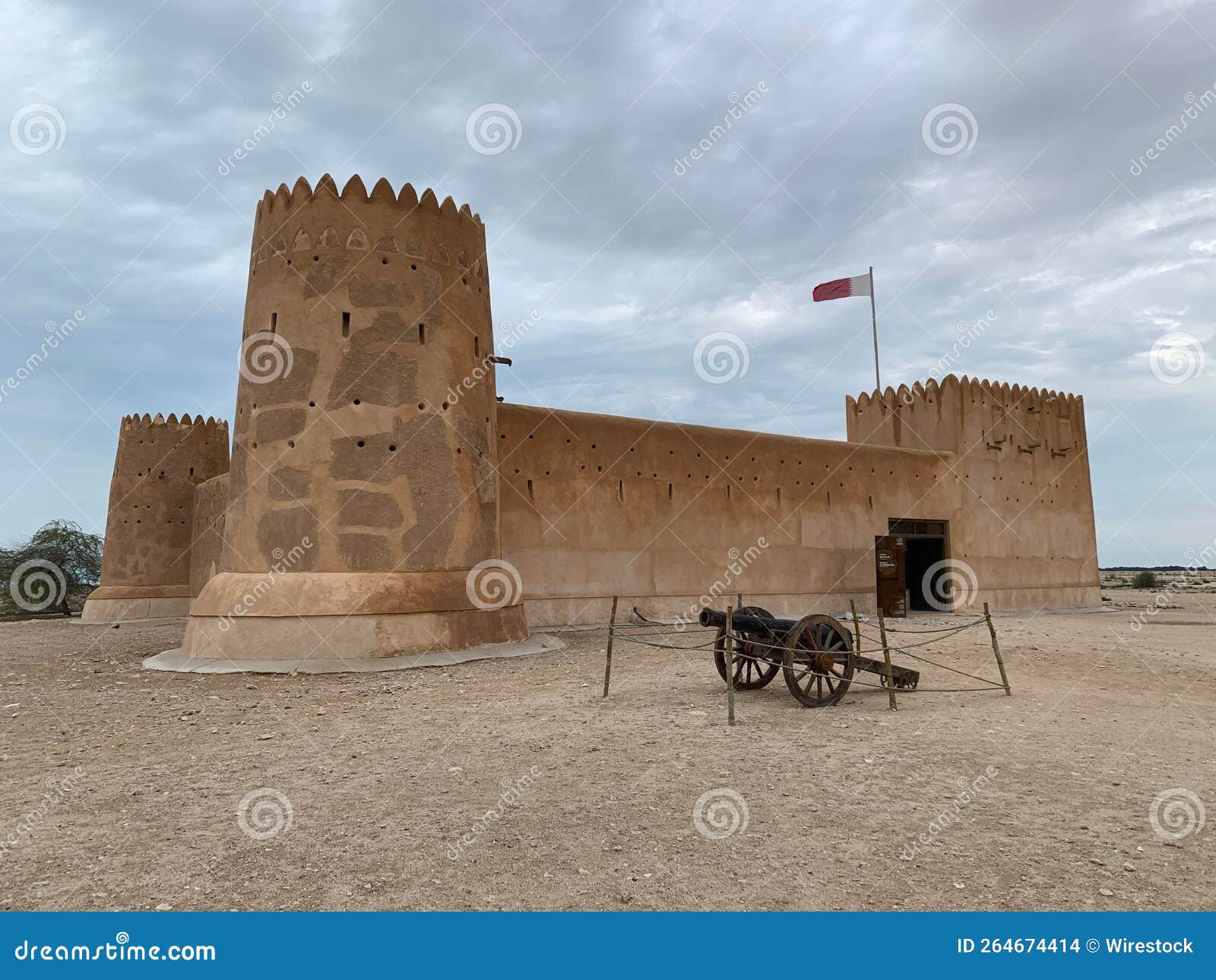 Al Zubara in Doha, Qatar stock photo. Image of qatar - 264674414
