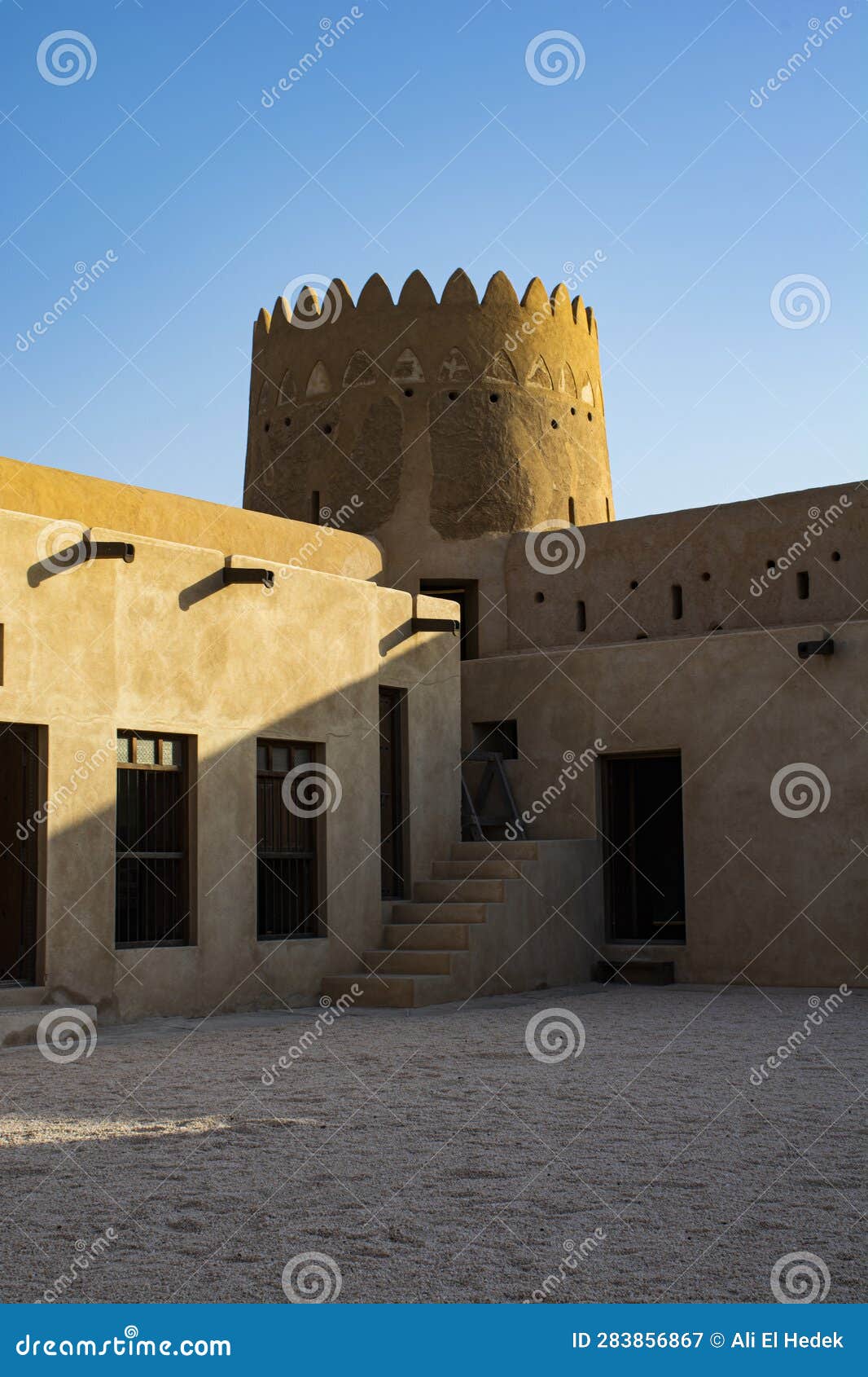Al Zubara Fort Qatar Heritage Stock Image - Image of heritage, zubara ...