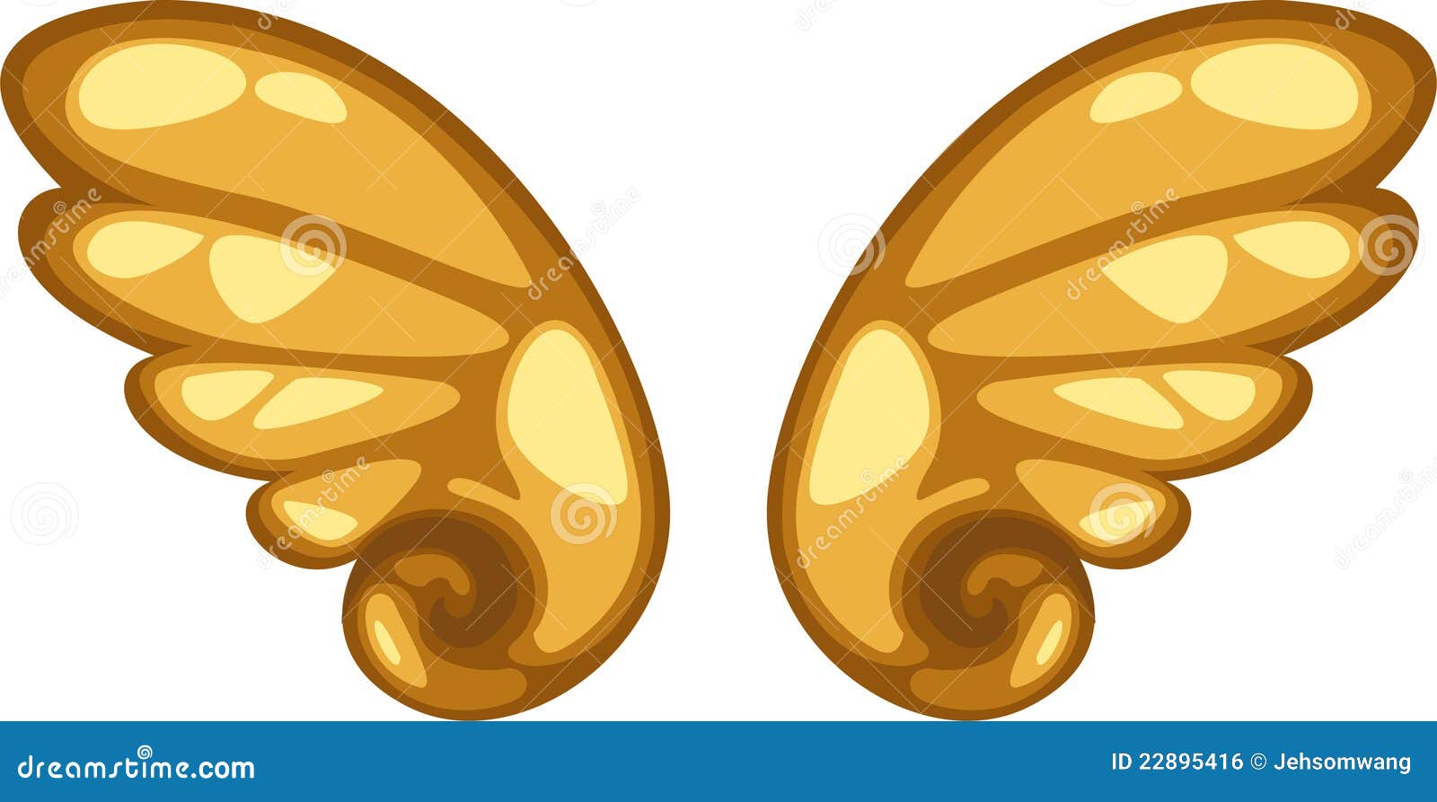 Ala di angelo illustrazione vettoriale. Illustrazione di posteriore ...