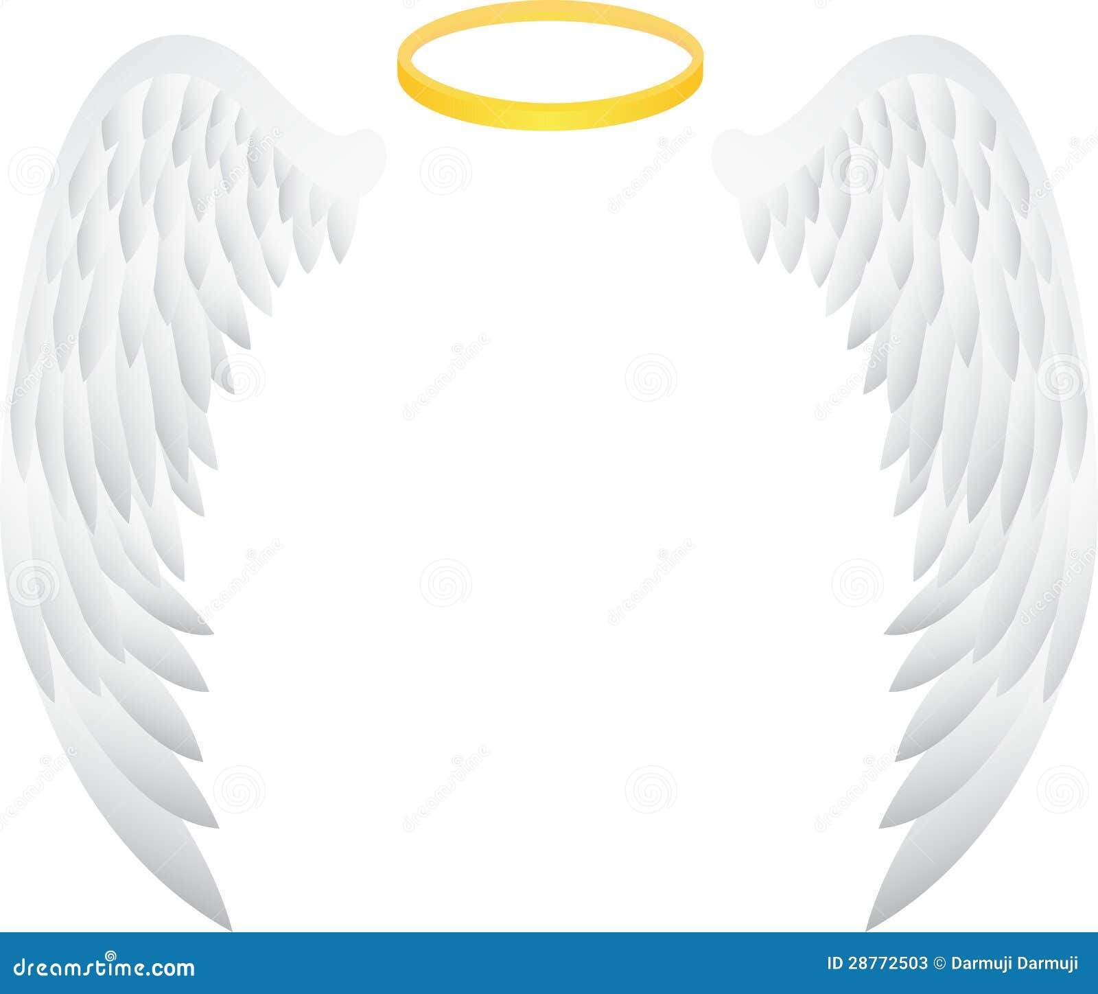Ala di angelo illustrazione vettoriale. Illustrazione di angelico ...