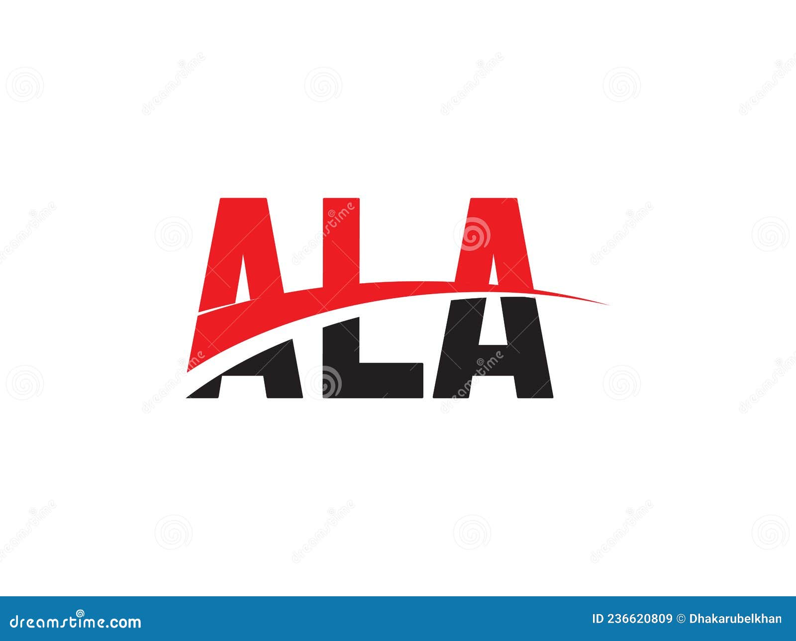 ALA Letter Initial Logo Design Vector Illustration Stock Vector ...