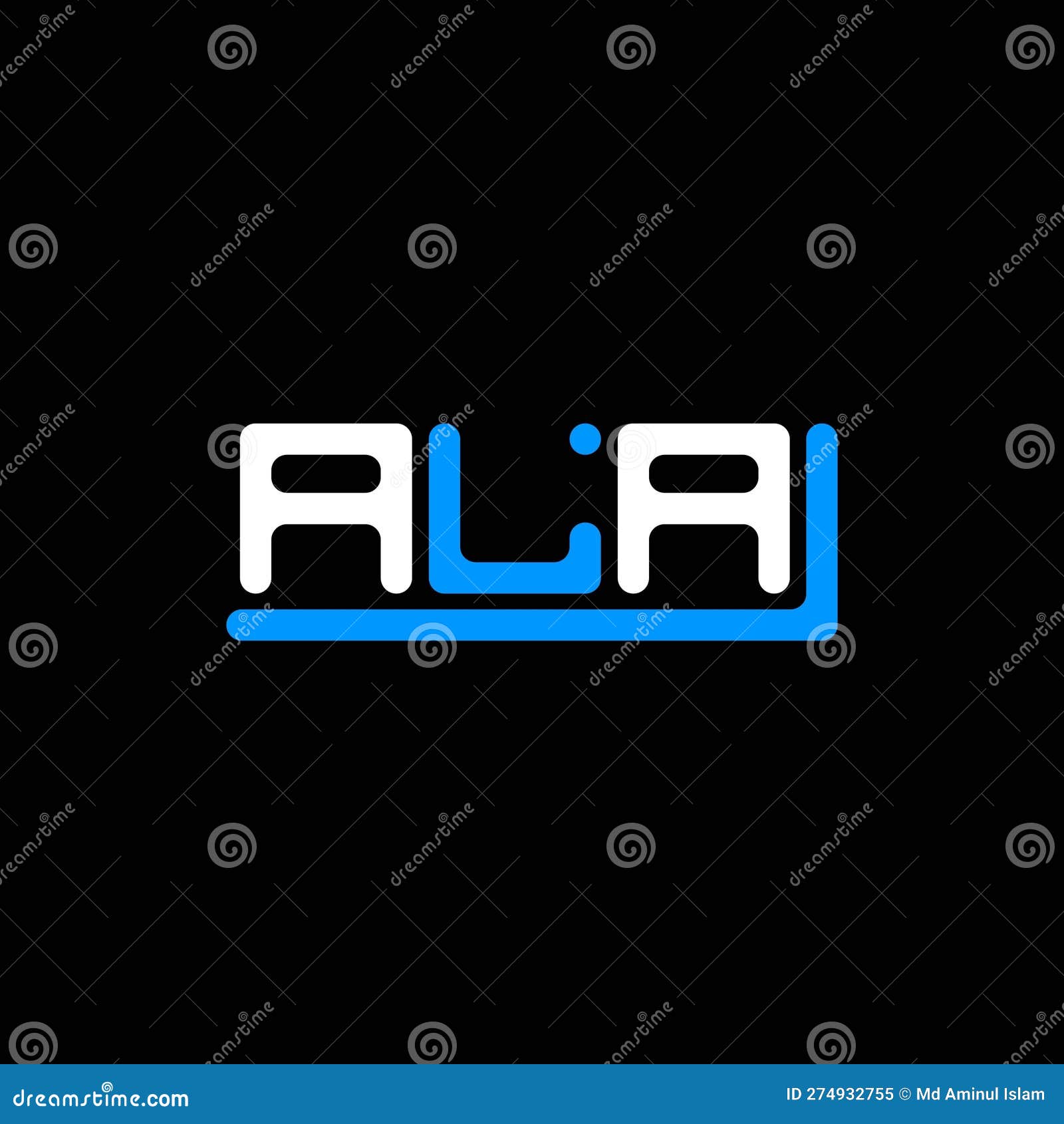 ALA Letter Logo Creative Design with Vector Graphic, Stock Vector ...
