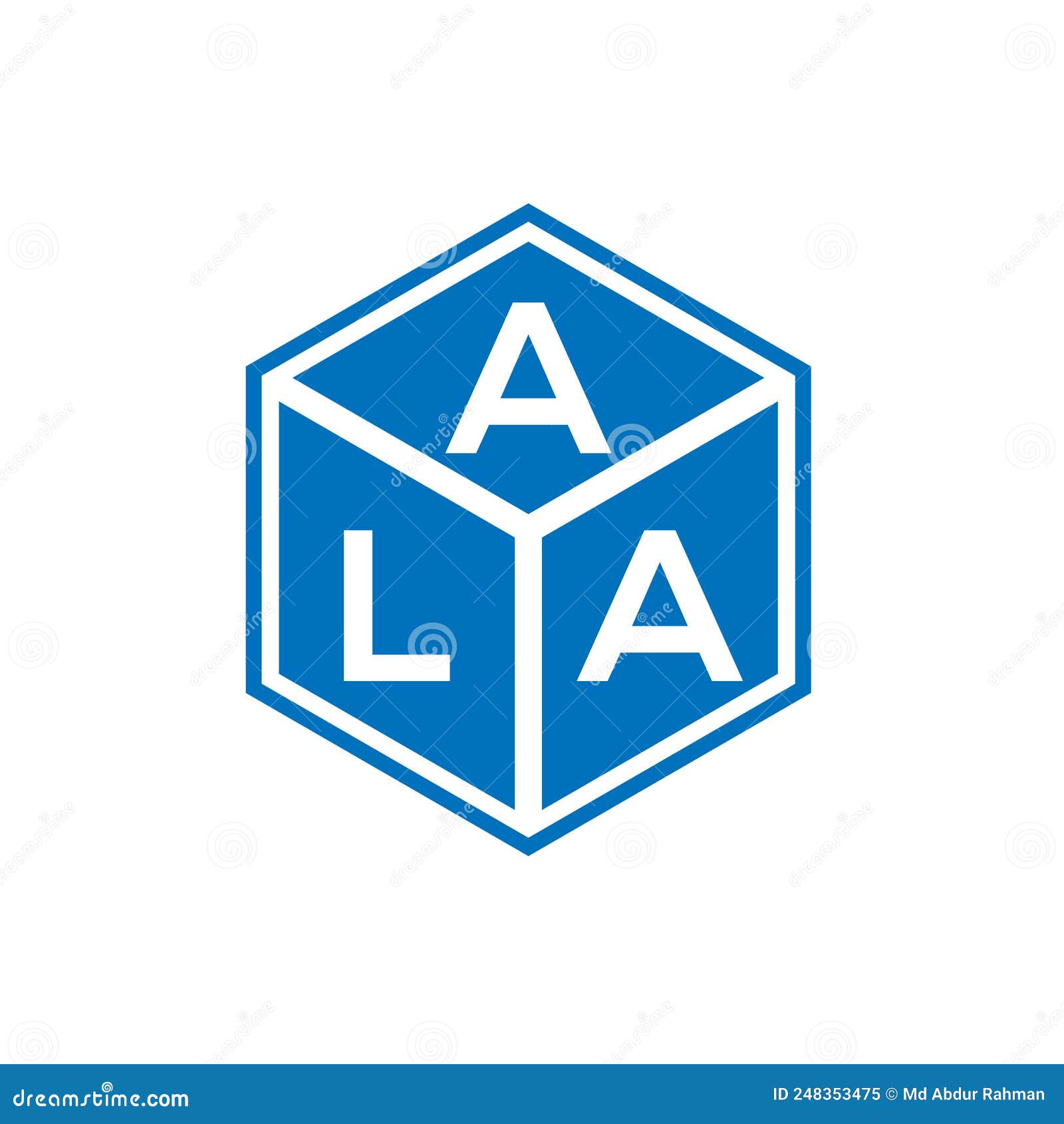 ALA Letter Logo Design On Black Background. ALA Creative Initials ...