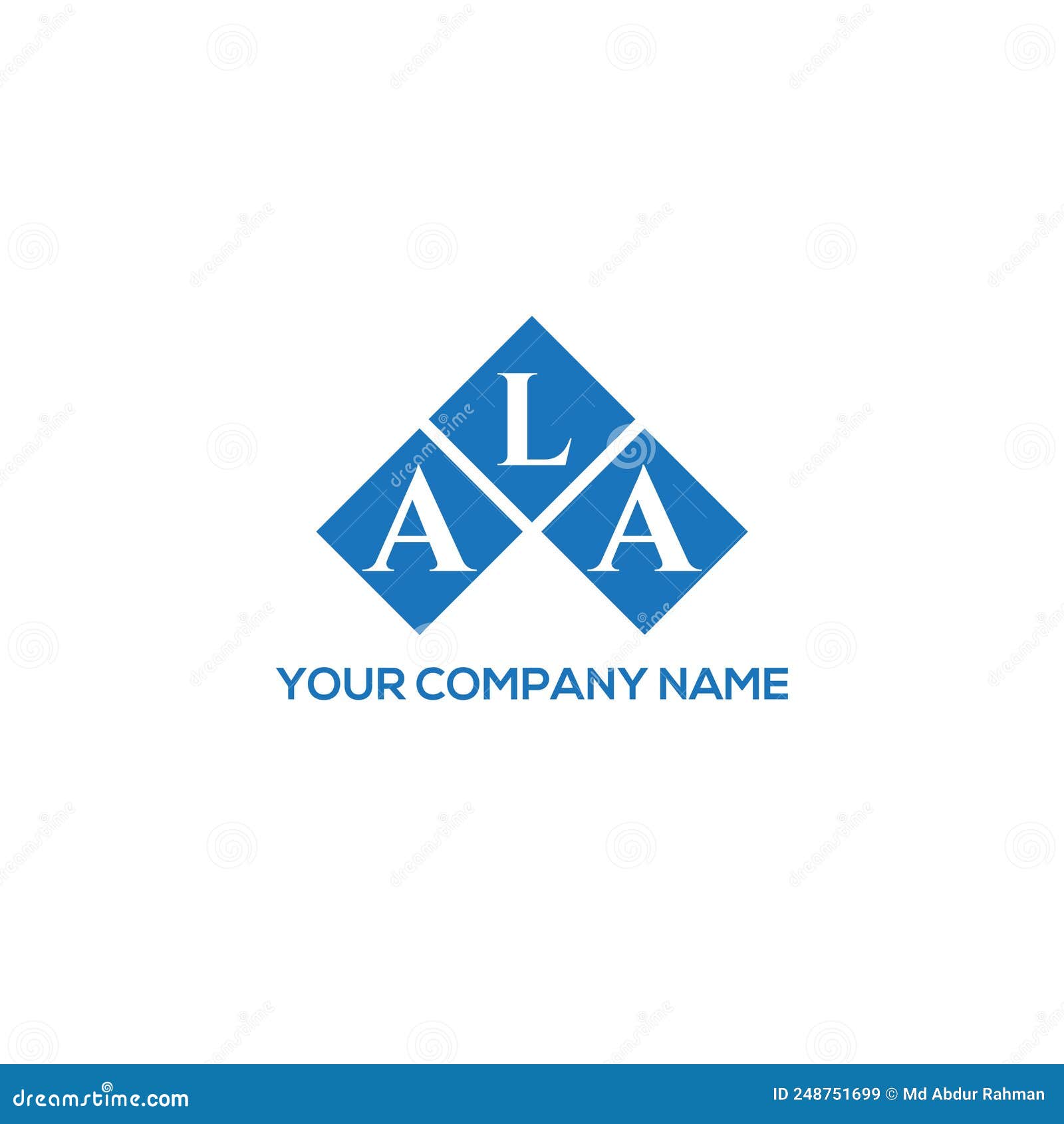 ALA Letter Logo Design on WHITE Background. ALA Creative Initials ...