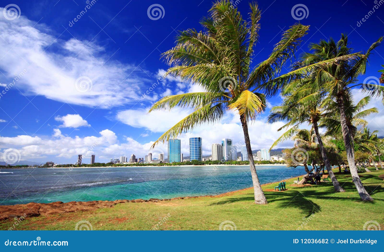 Ala Moana Strand-Parkvorbehalt Stockfoto - Bild von bunt, zieleinheit: 12036682