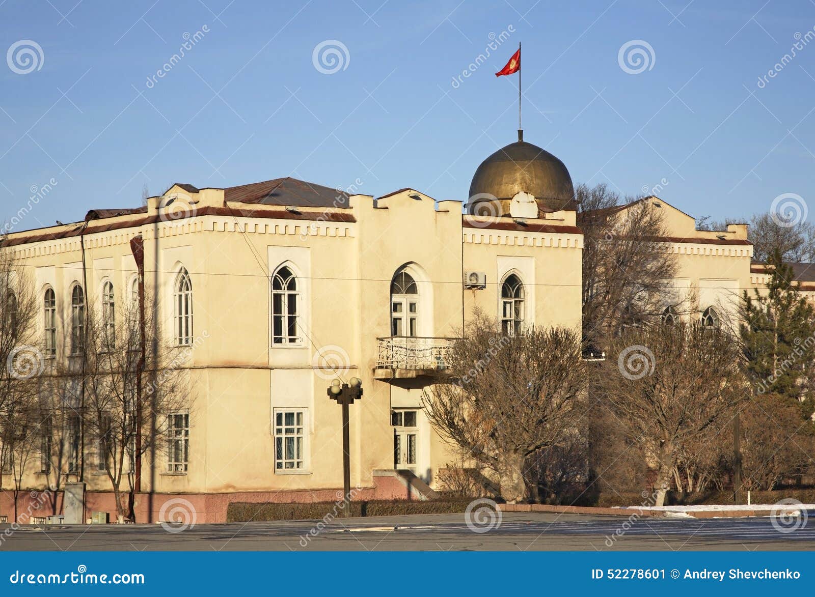Ala-Too Square in Bishkek. Kyrgyzstan Stock Image - Image of showplace ...