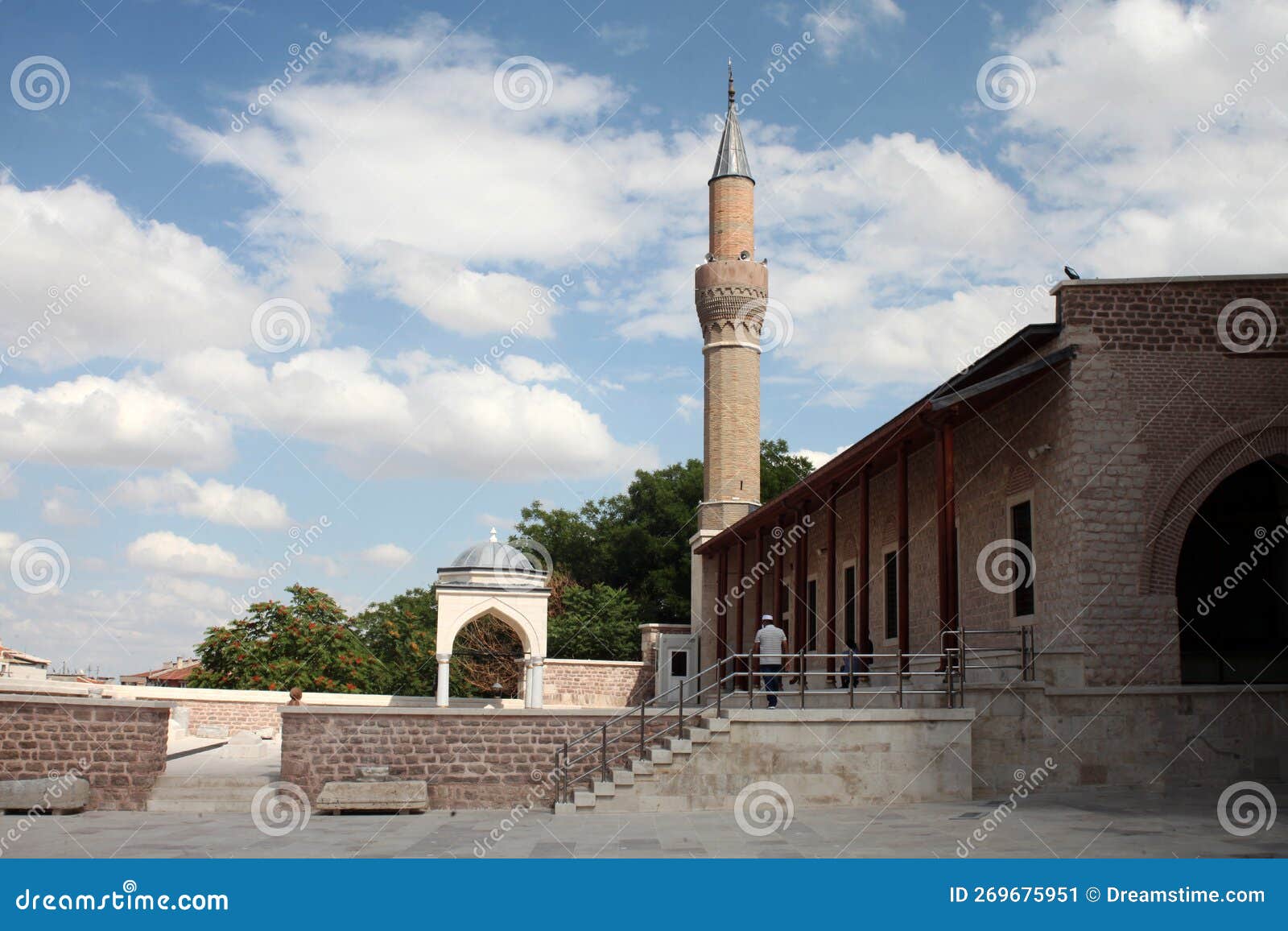 Alaaddin Mosque in Konya City Stock Image - Image of town, landmark ...