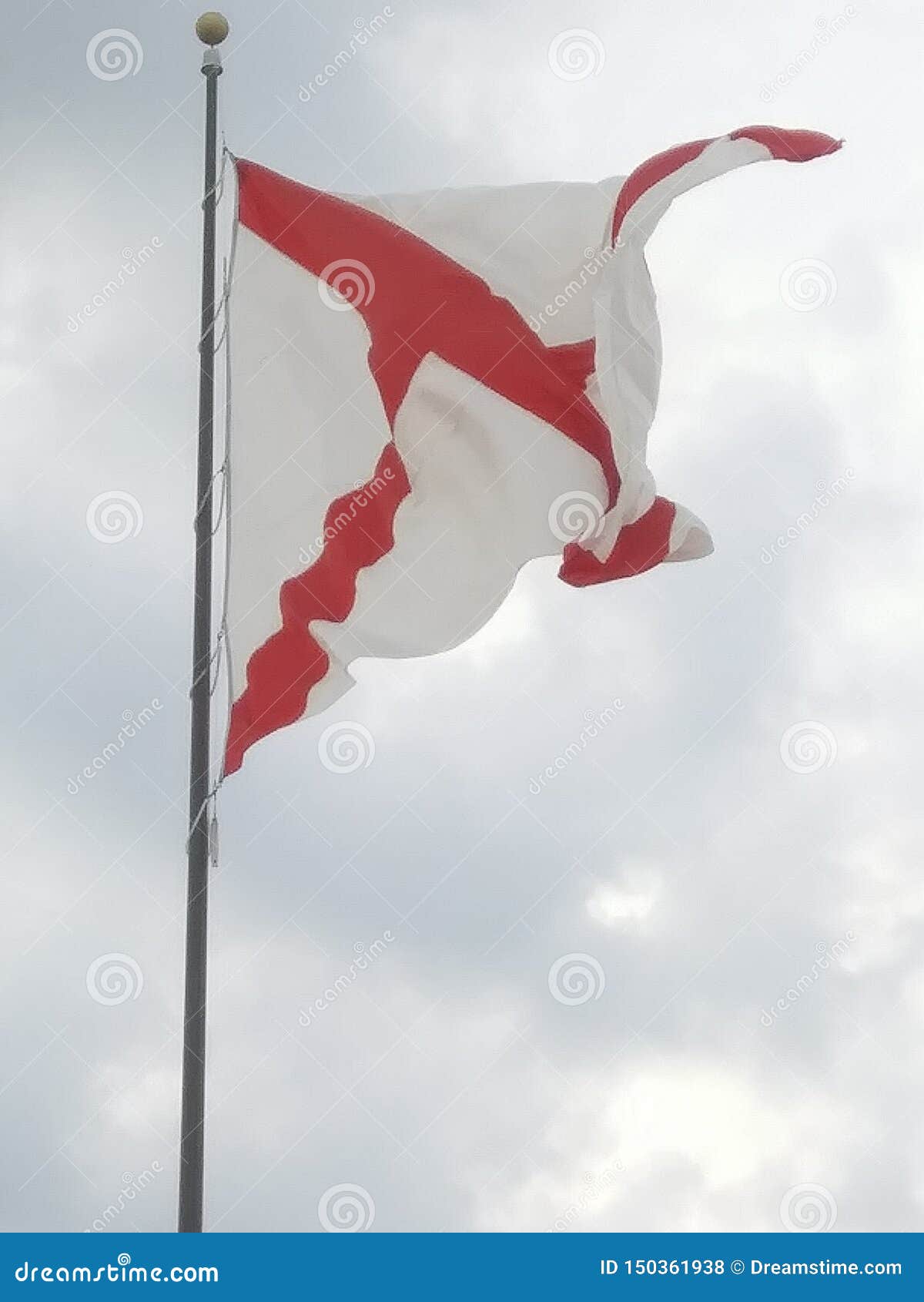 Alabama Flag stock photo. Image of symbol, alabama, state - 150361938