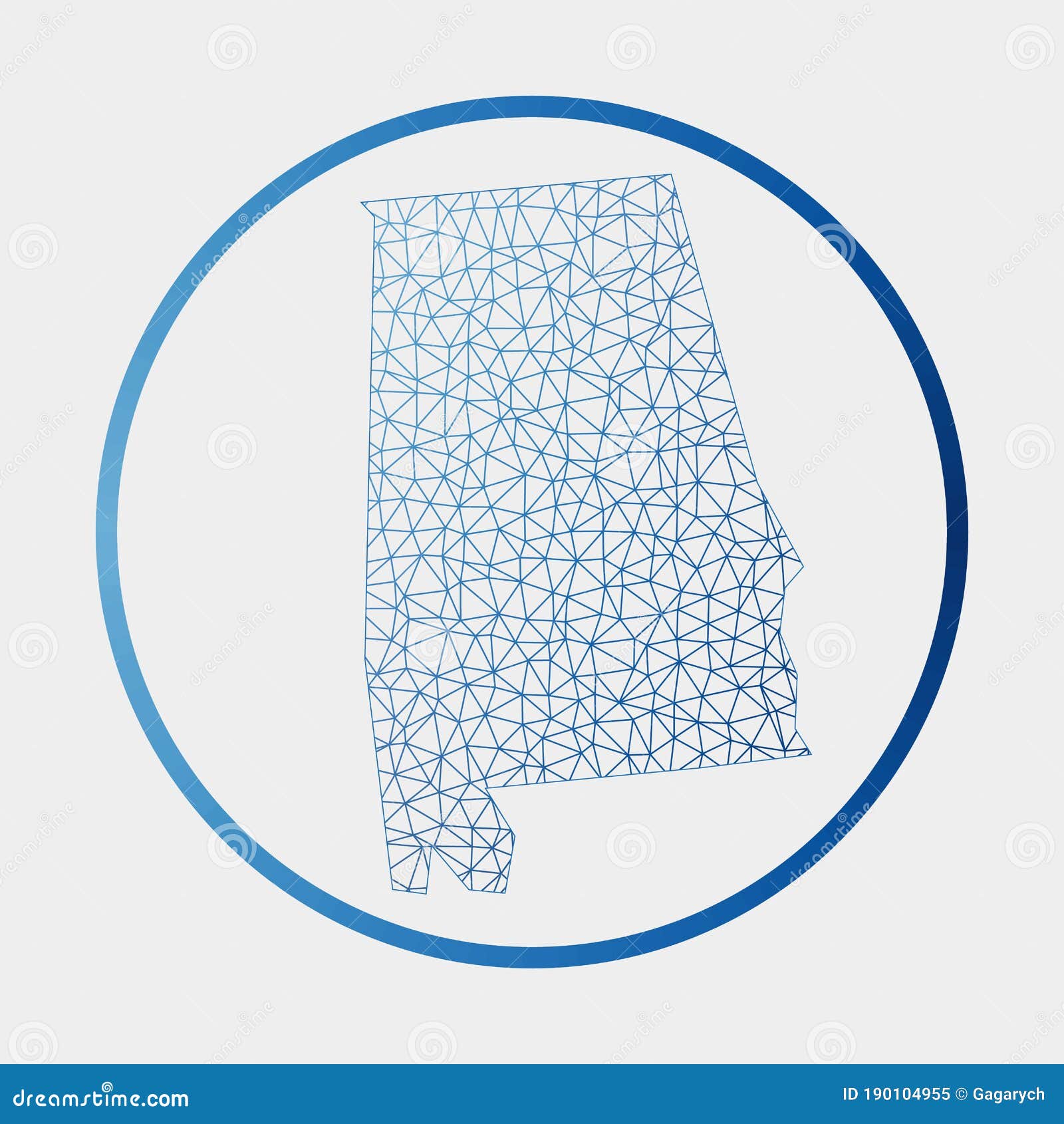 Alabama Network Map. Cartoon Vector | CartoonDealer.com #173609553