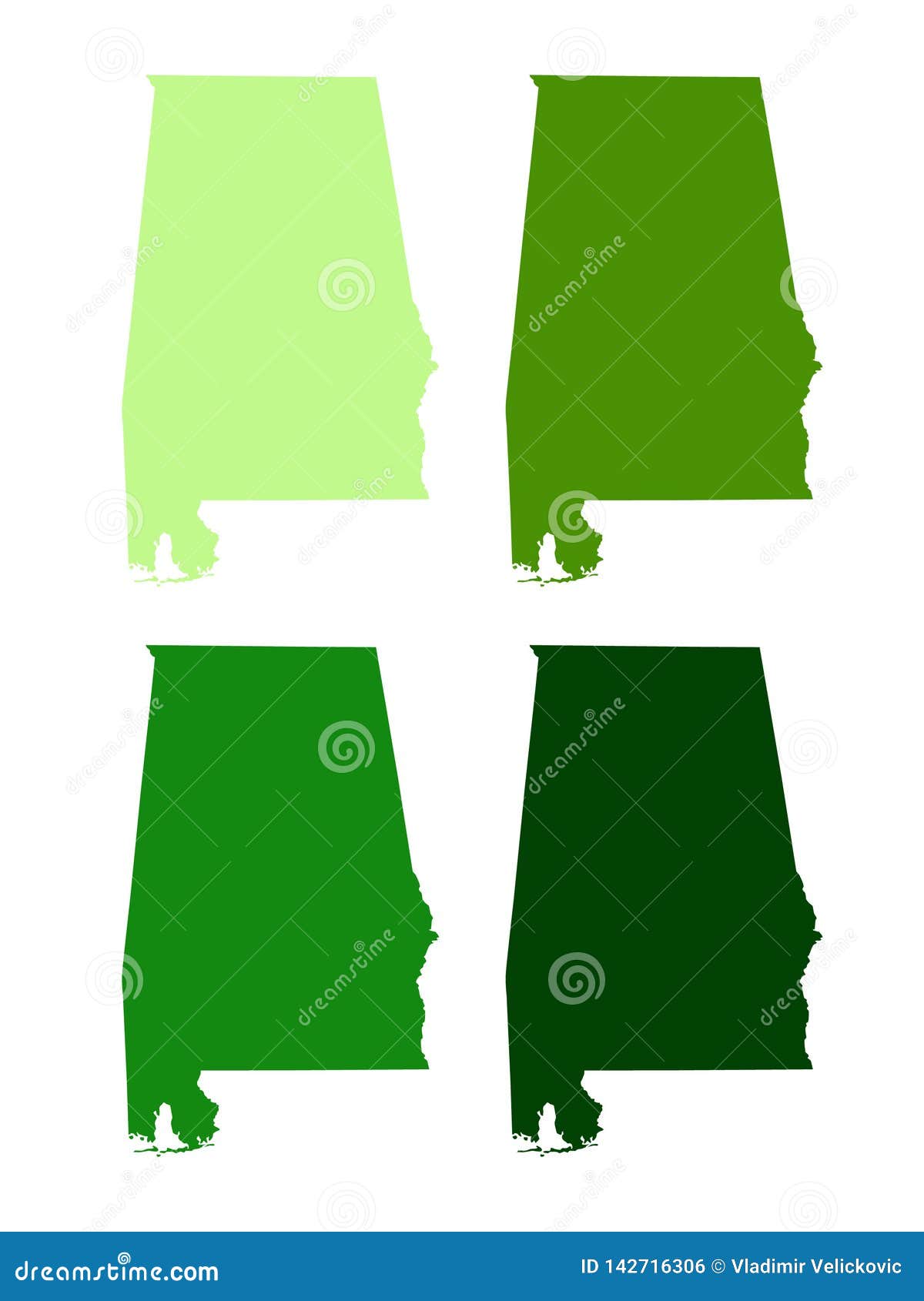 Alabama Map - State in the Southeastern Region of the United States ...