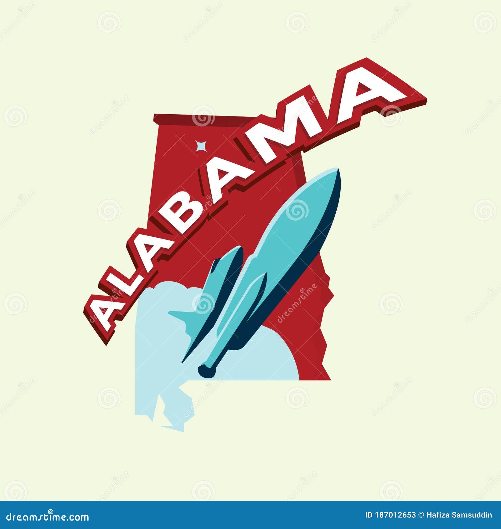 Alabama Map. Vector Illustration Decorative Design Stock Vector ...