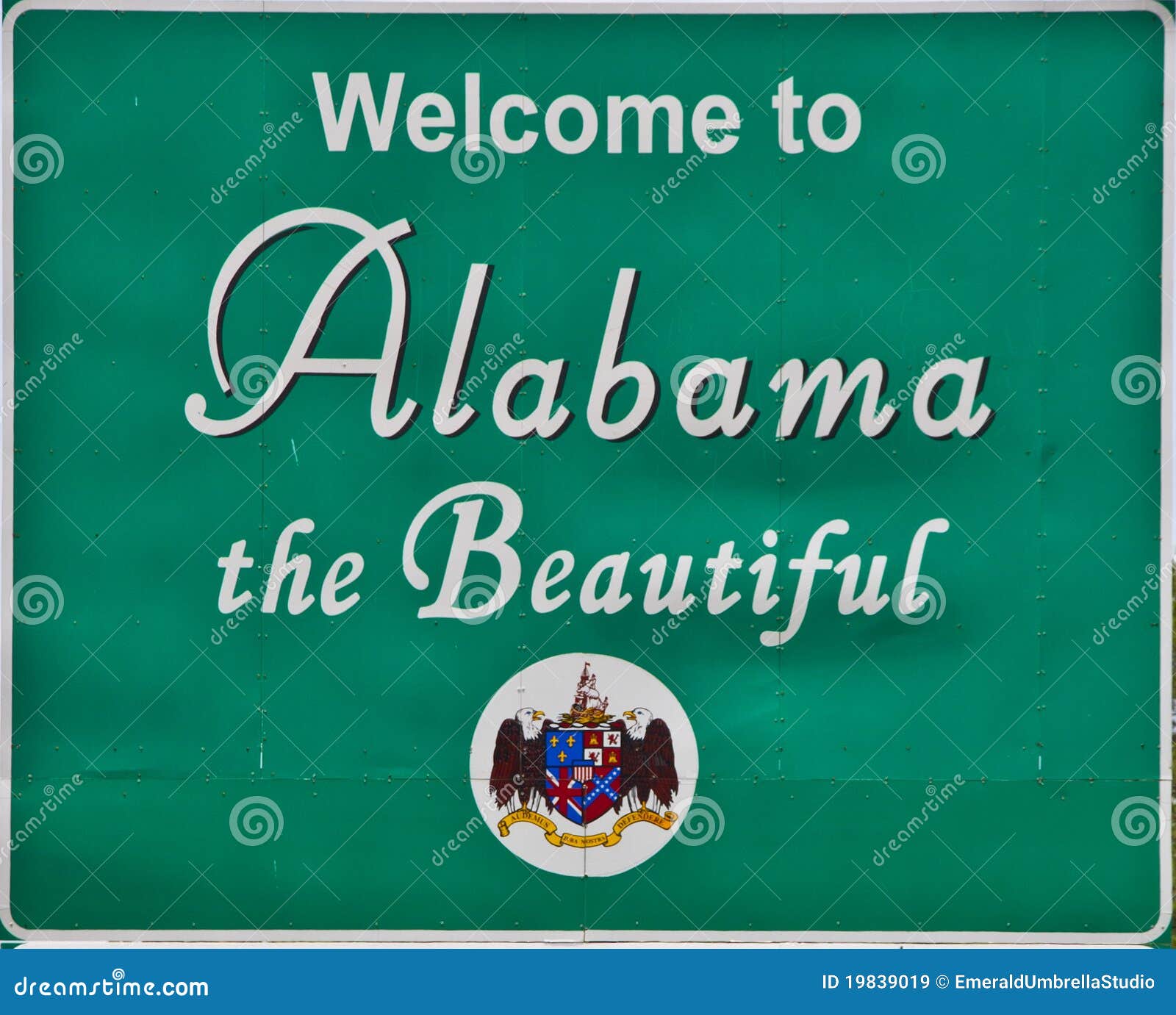 Alabama road sign stock image. Image of traveling, details - 19839019