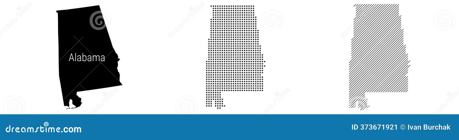 Alabama - Detailed Editable Political Map With Labeling. Vector ...