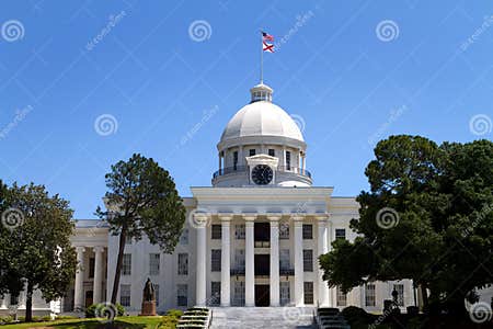 Alabama State Capitol Building Stock Image - Image of buildings, power ...