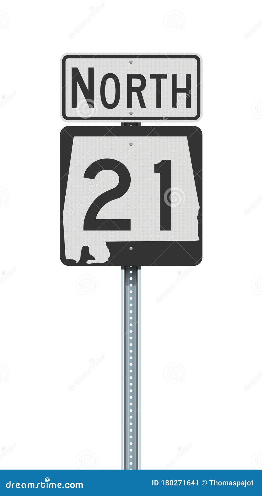 Alabama State Highway Road Sign Stock Vector - Illustration of ...