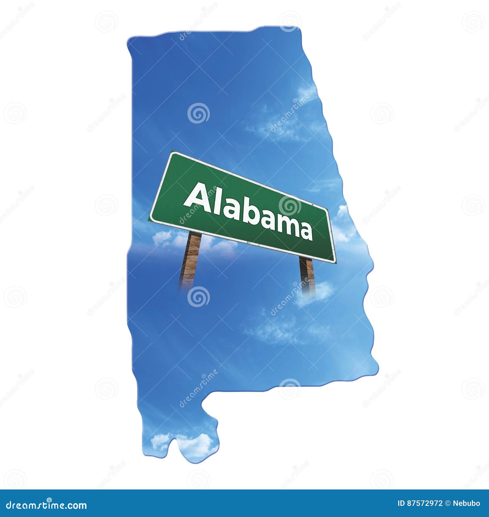 Alabama State stock photo. Illustration of road, sign - 87572972
