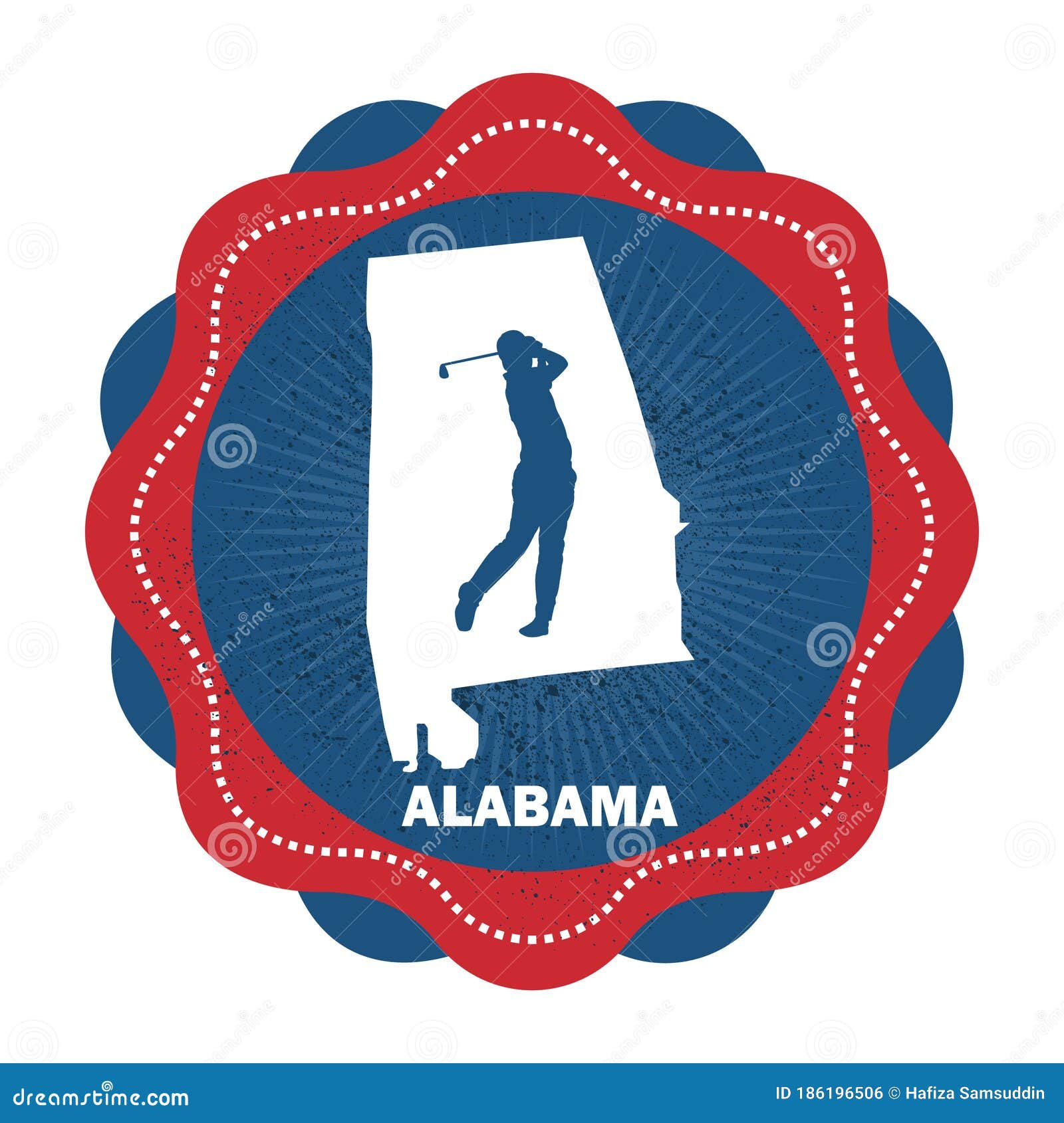 Alabama State Map. Vector Illustration Decorative Design Stock Vector ...