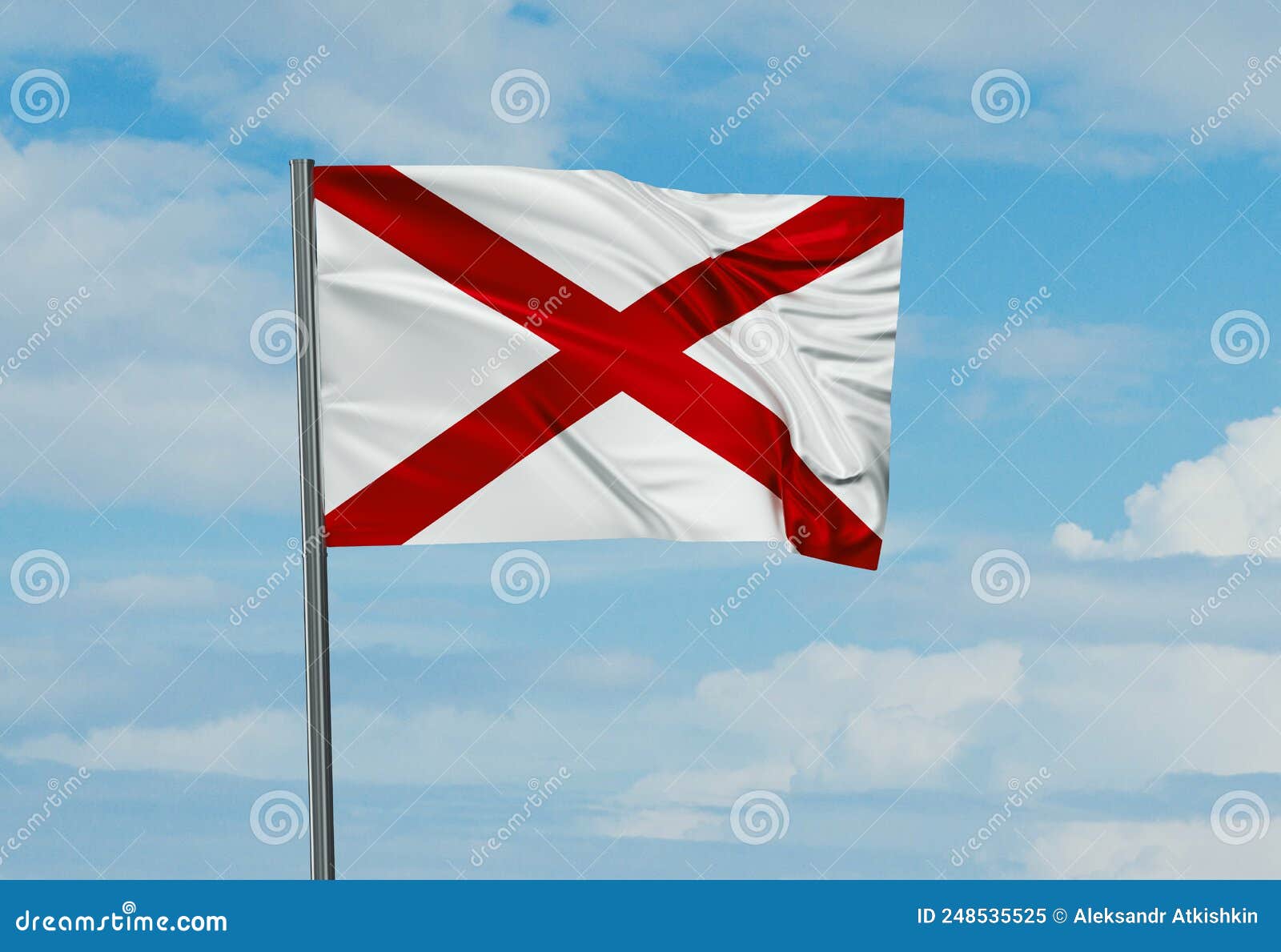 US state flag stock illustration. Illustration of alabama - 248535525