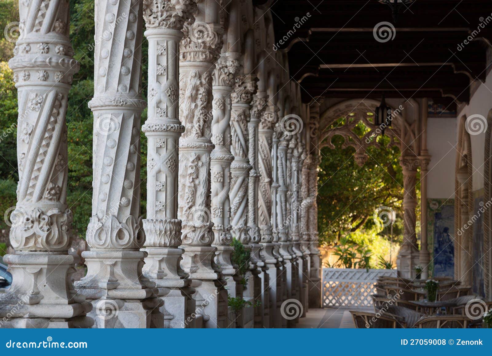 Alabaster Columns in Serra Do Bussaco Stock Photo - Image of serra ...