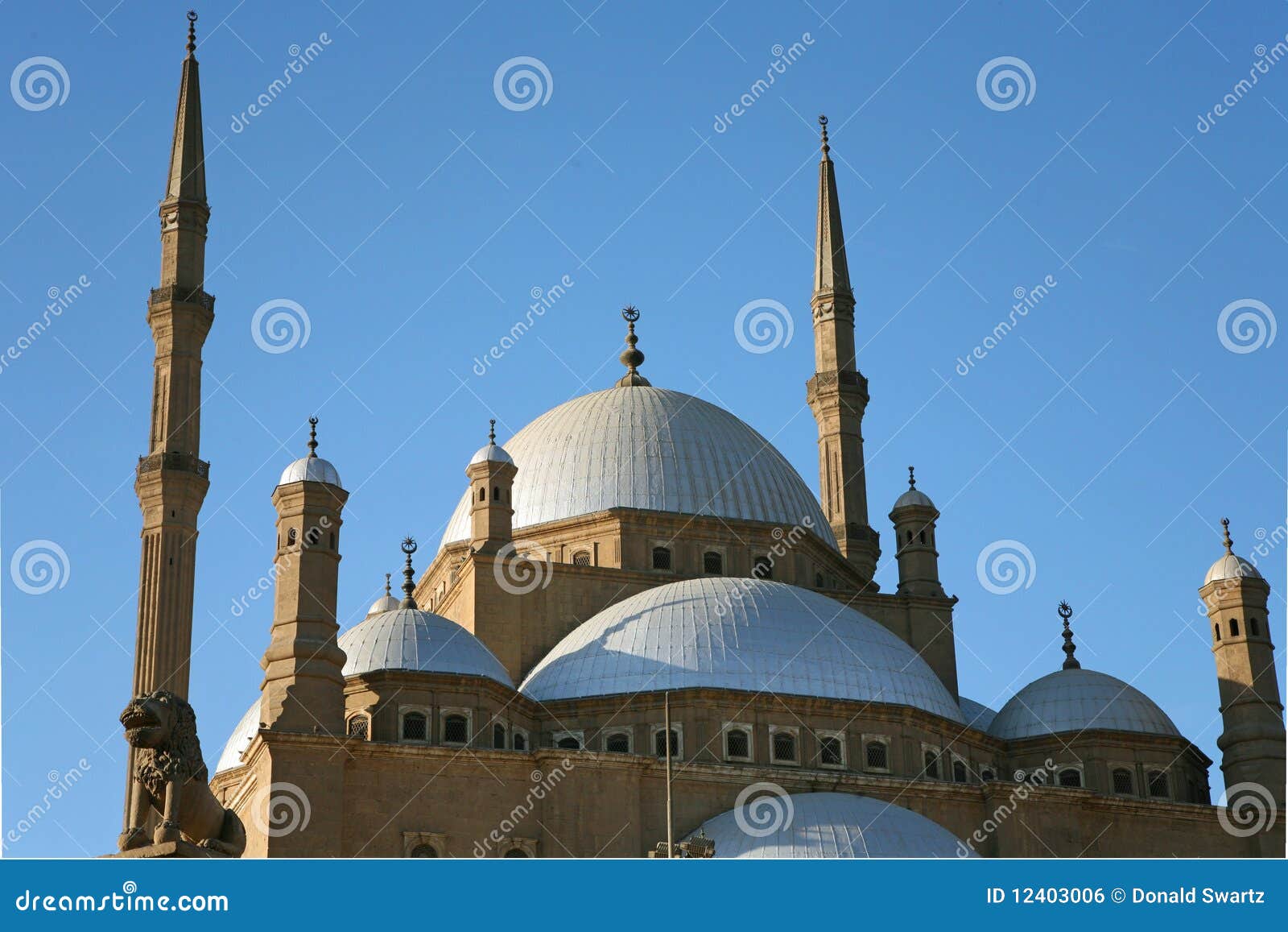 The Alabaster Mosque stock photo. Image of oriental, architecture ...