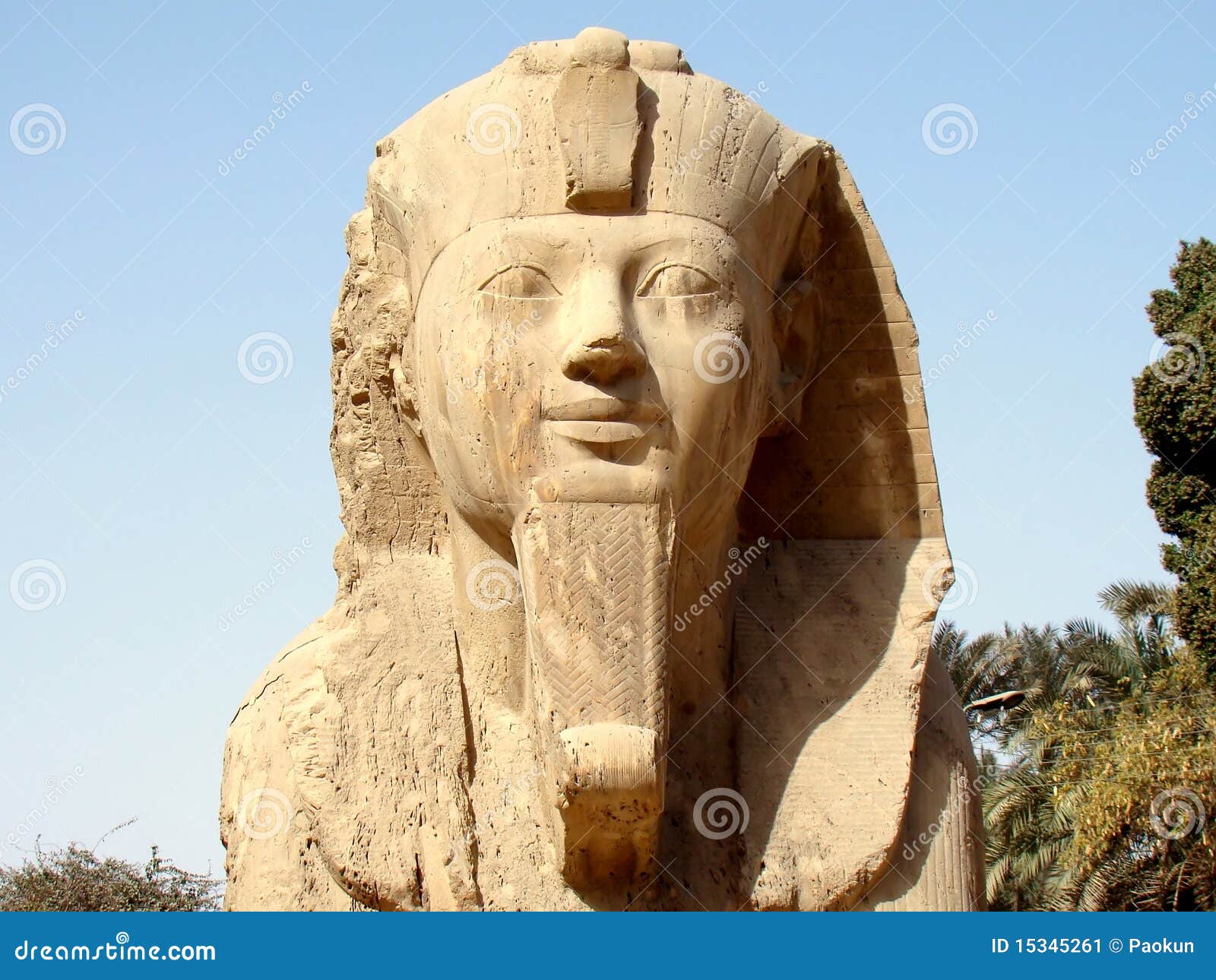The Alabaster Sphinx, Memphis, Egypt Stock Image - Image of ...