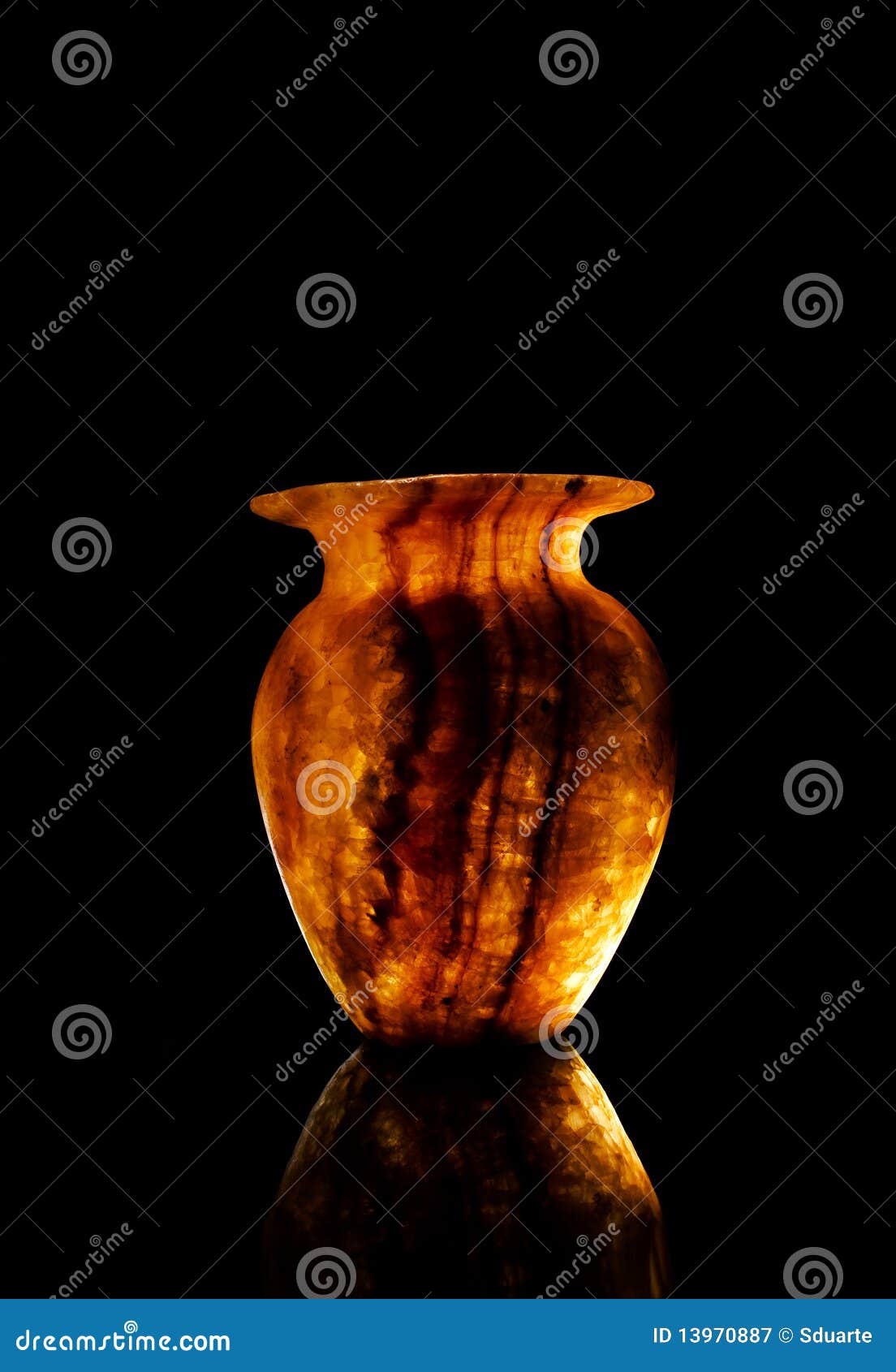Alabaster Vase in Dark Background Stock Image - Image of alabaster ...