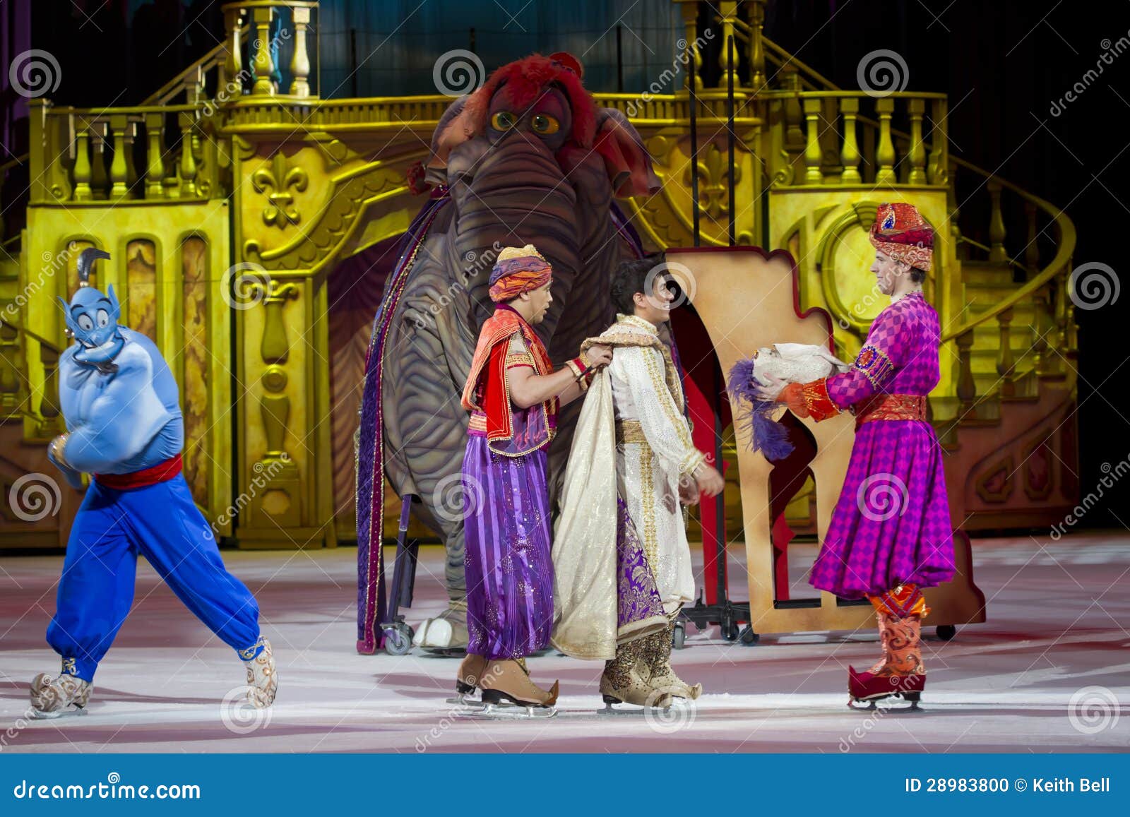 Aladdin Genie and Elephant editorial image. Image of genie - 28983800