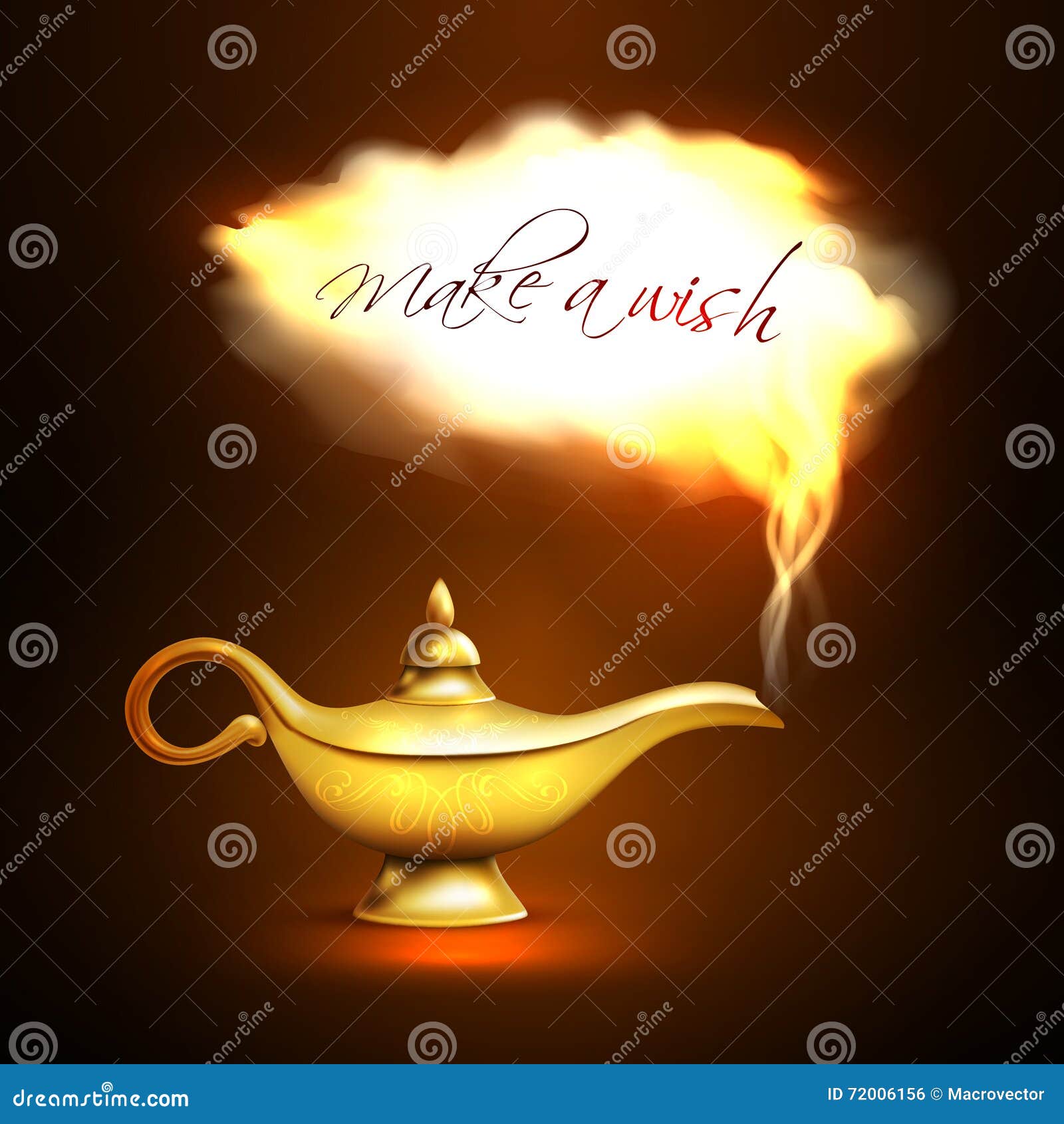 Aladdin Lamp Cloud Concept ilustración del vector. Ilustración de ...